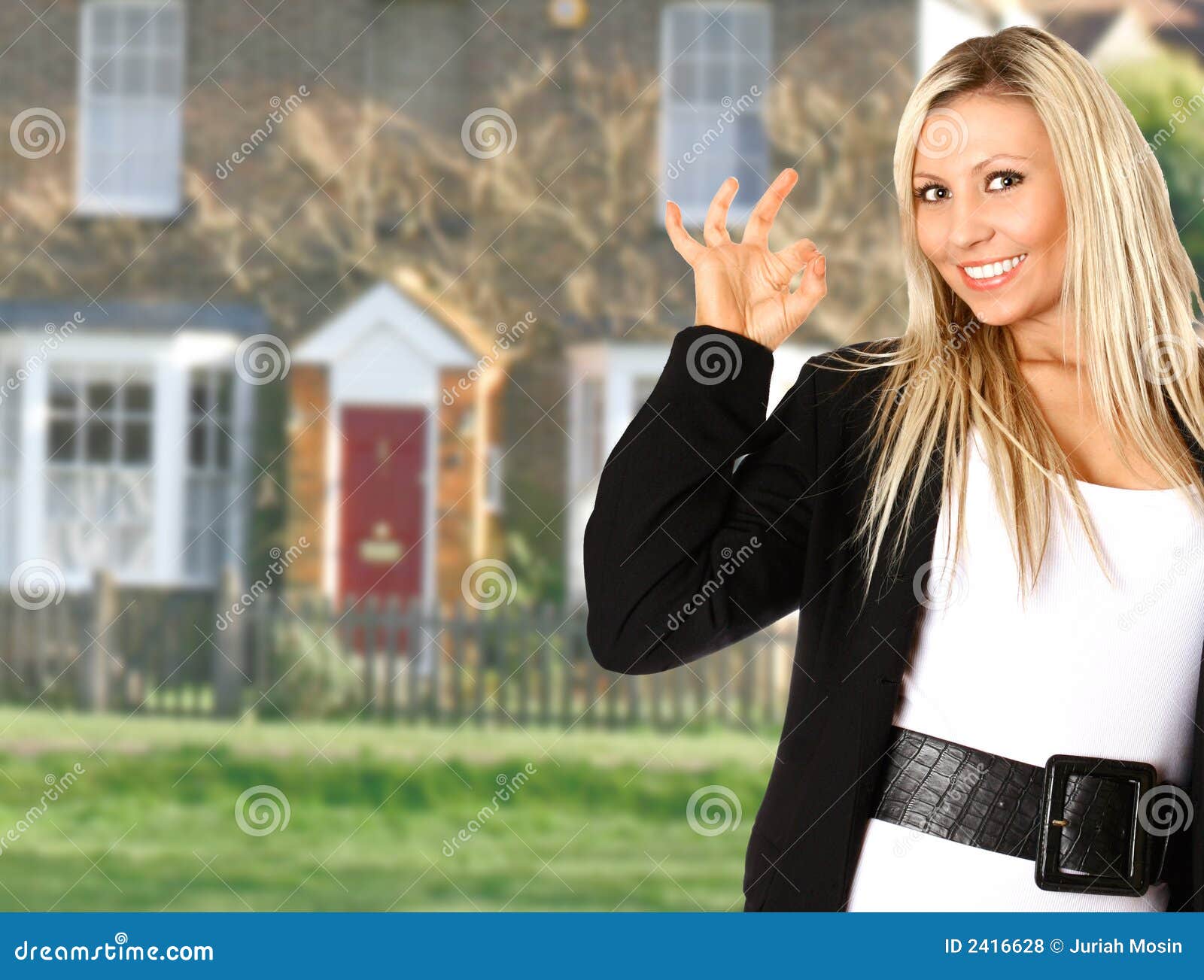 Happy housing agent stock photo. Image of happy, property - 2416628