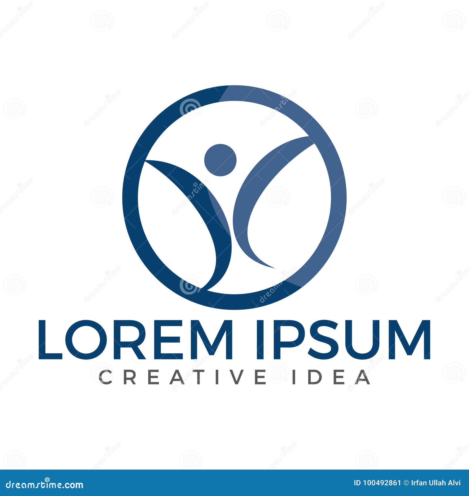 Happy Human logo design. stock illustration. Illustration of abstract ...