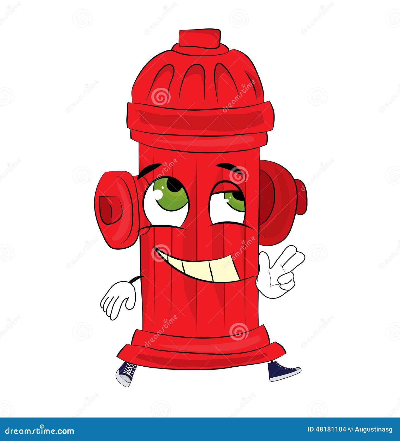 Happy hydrant cartoon stock illustration. Illustration of happiness ...