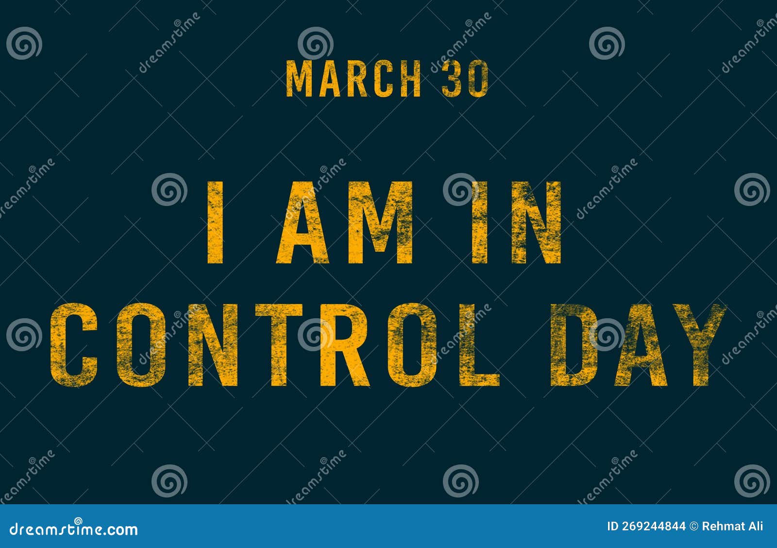 Happy I am in Control Day, March 30. Calendar of February Text Effect ...