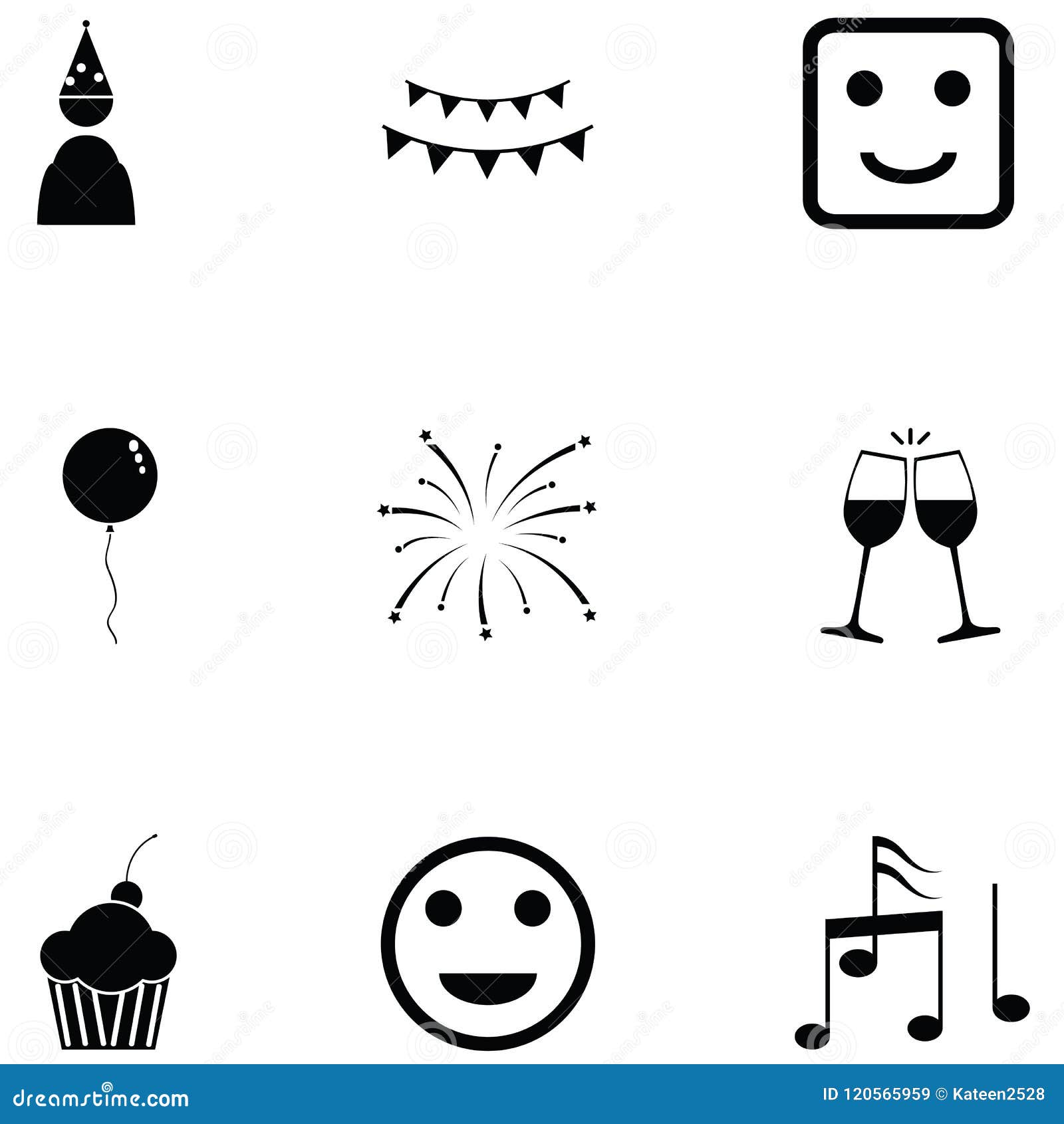 Happy icon set stock vector. Illustration of child, relationship ...