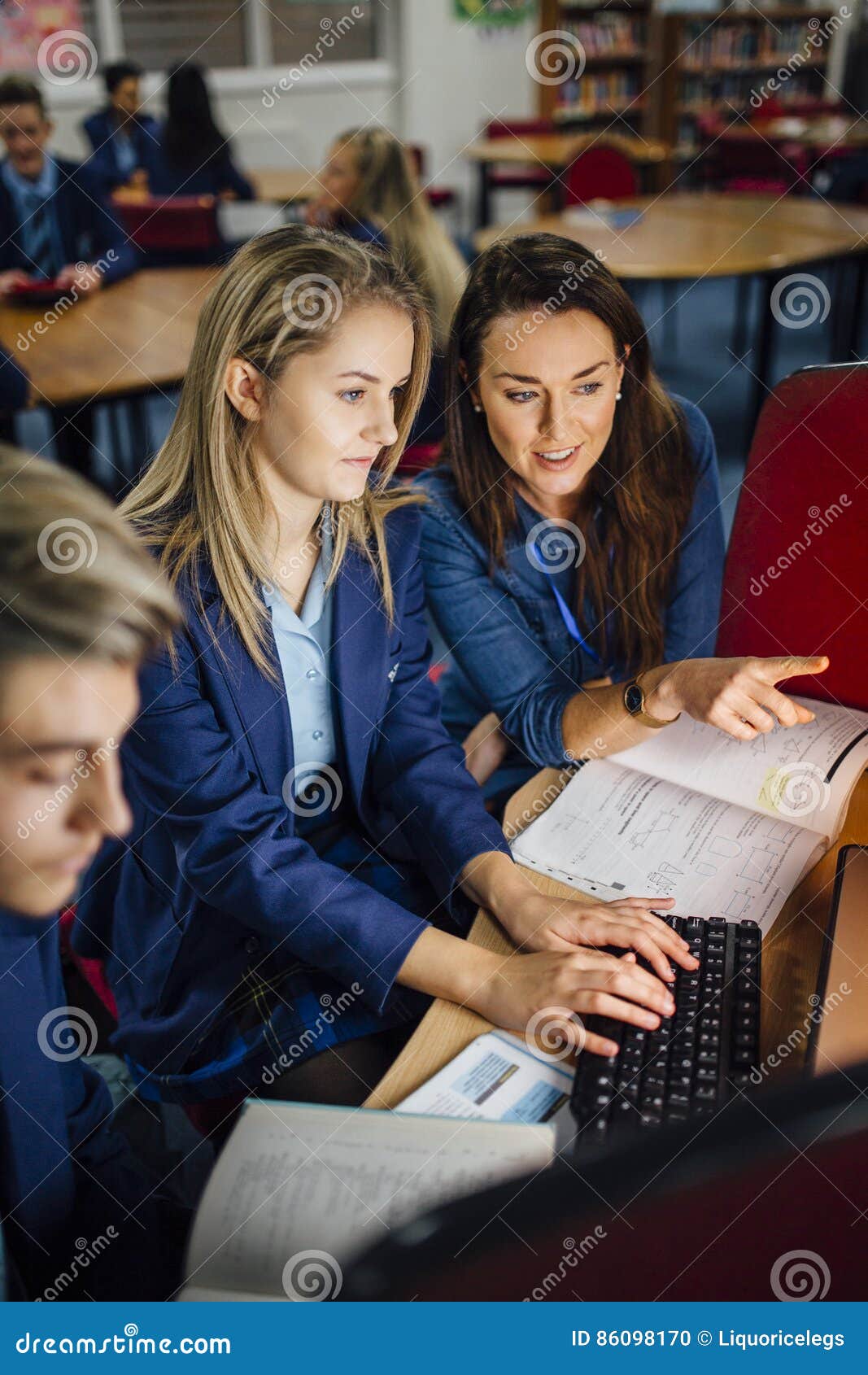 Happy ICT Lesson stock photo. Image of intelligence, education - 86098170