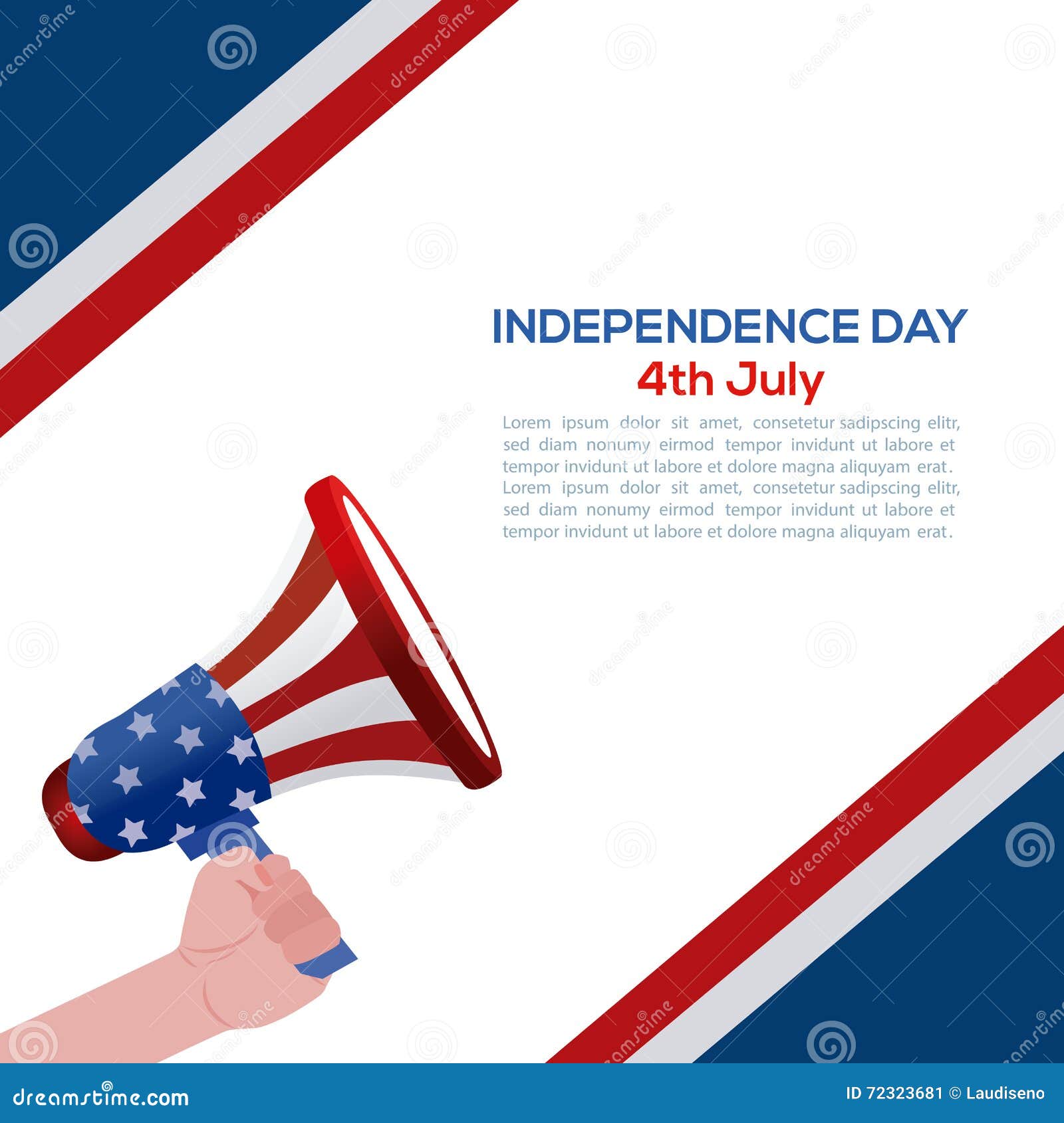 Happy independence day stock vector. Illustration of hold - 72323681