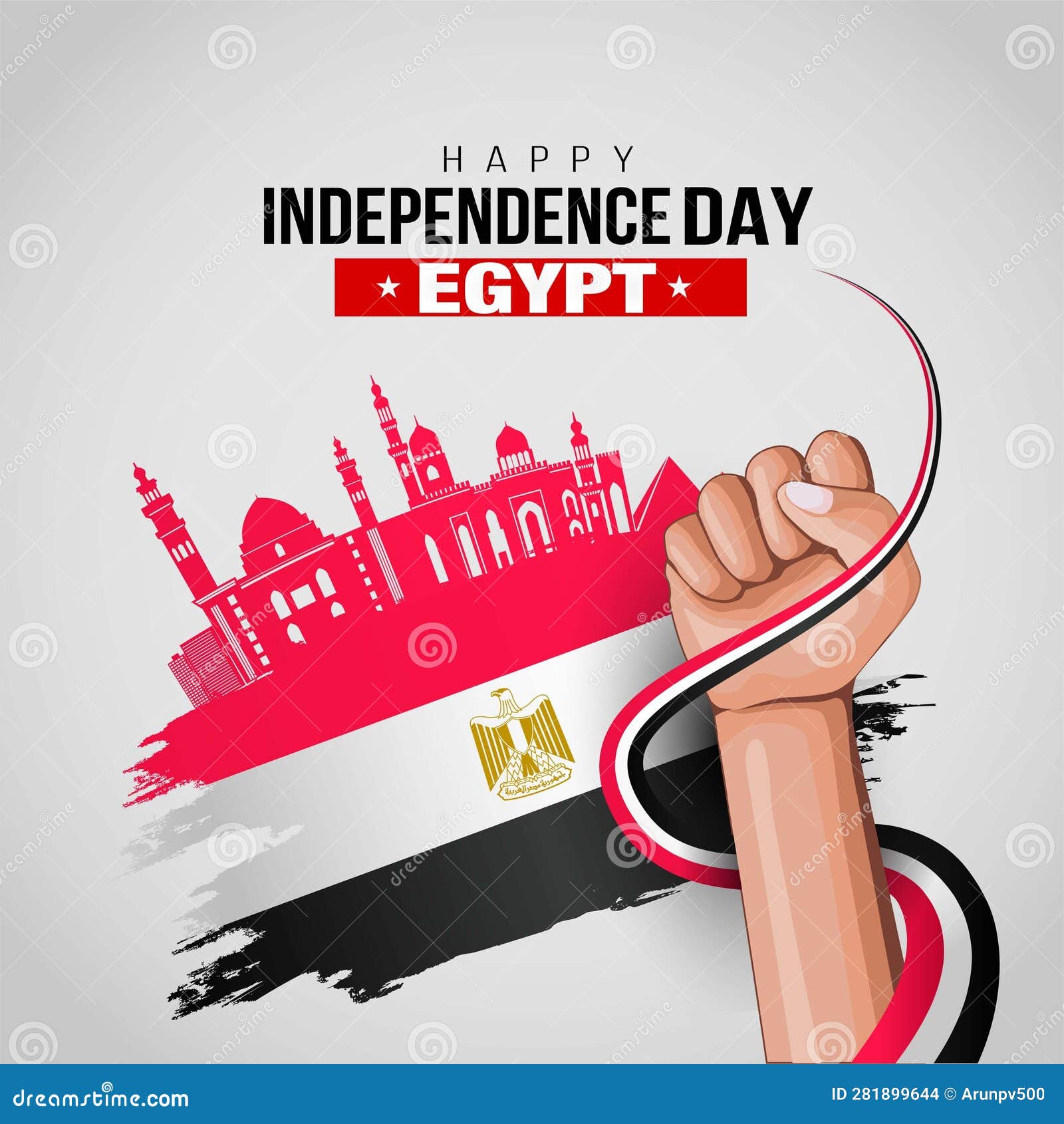 Happy Independence Day Egypt Vector Template Design Illustration Design ...