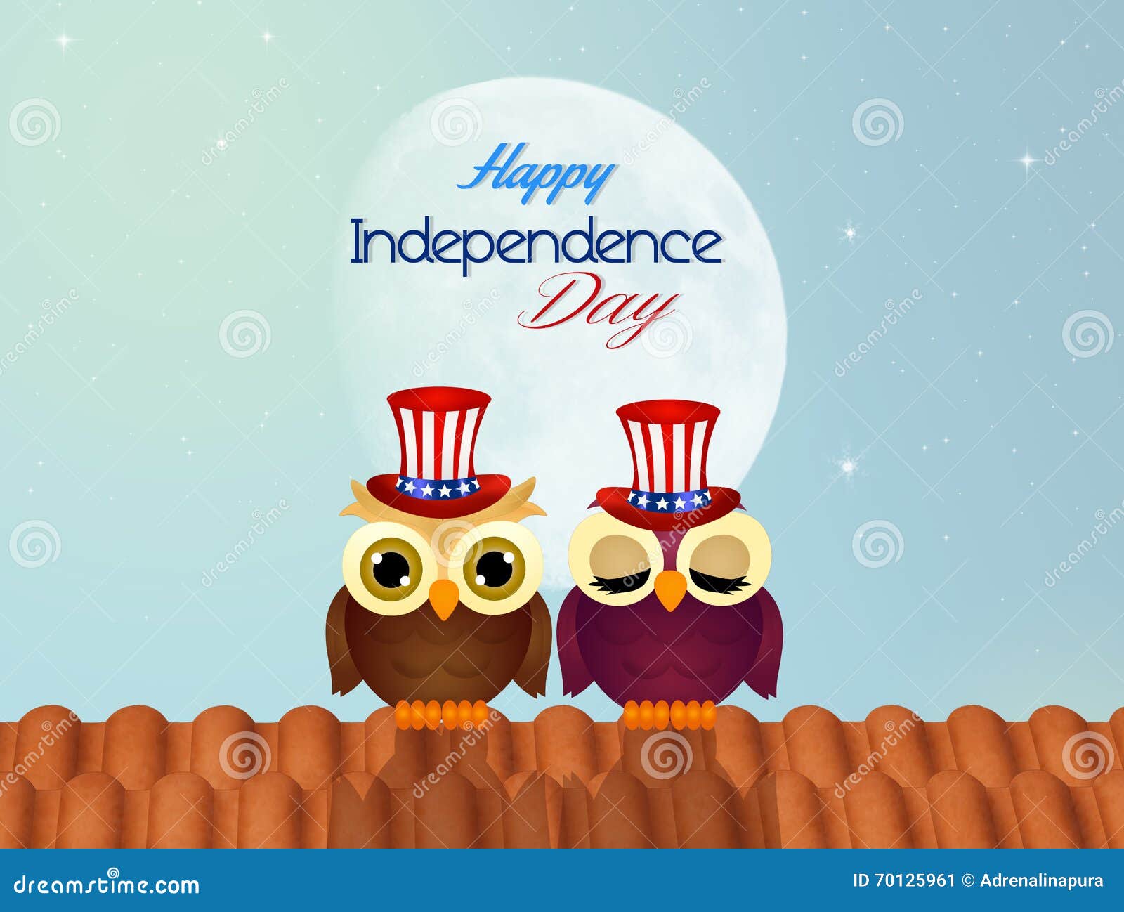 Happy Independence day stock illustration. Illustration of funny - 70125961
