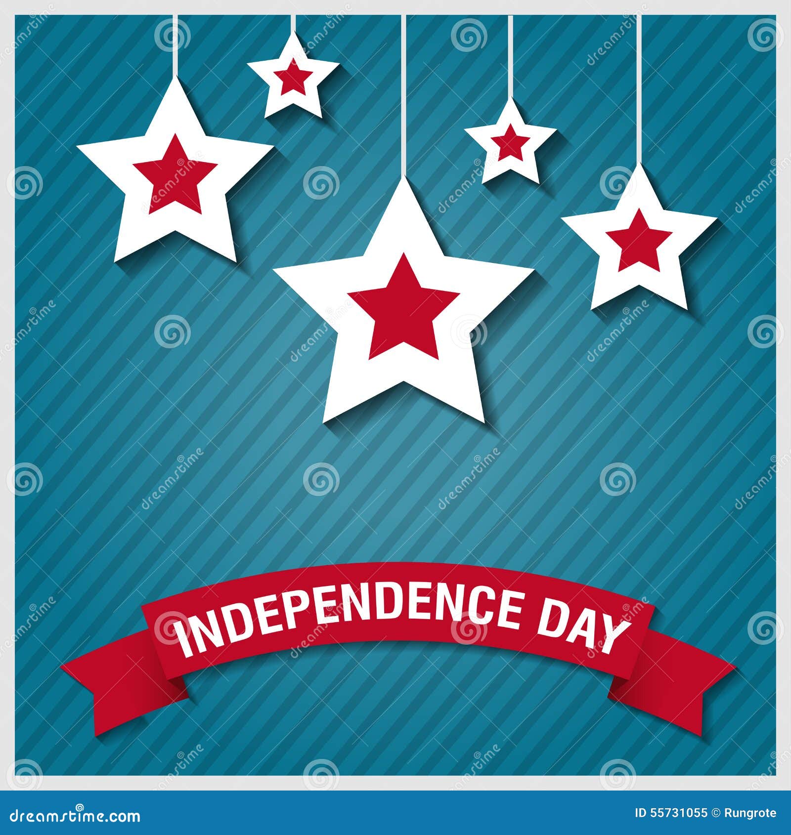 Independence Day Star Stars 10 Vector Illustration | CartoonDealer.com ...