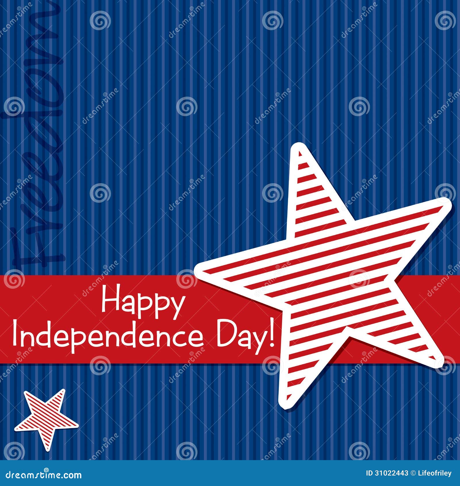 Happy Independence Day! stock vector. Illustration of fold - 31022443