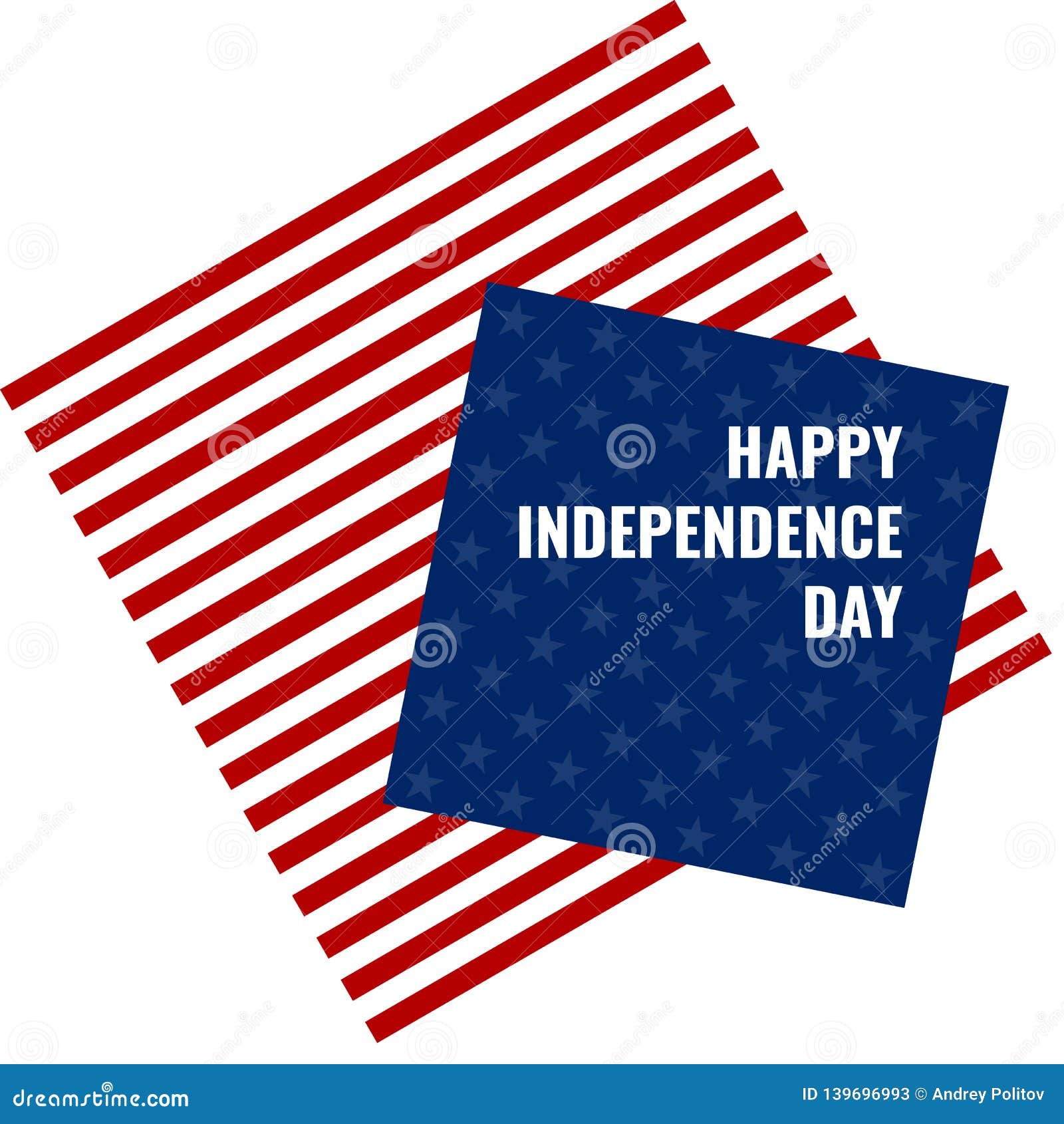 Happy Independence Day, Greetings Card Stock Vector - Illustration of ...
