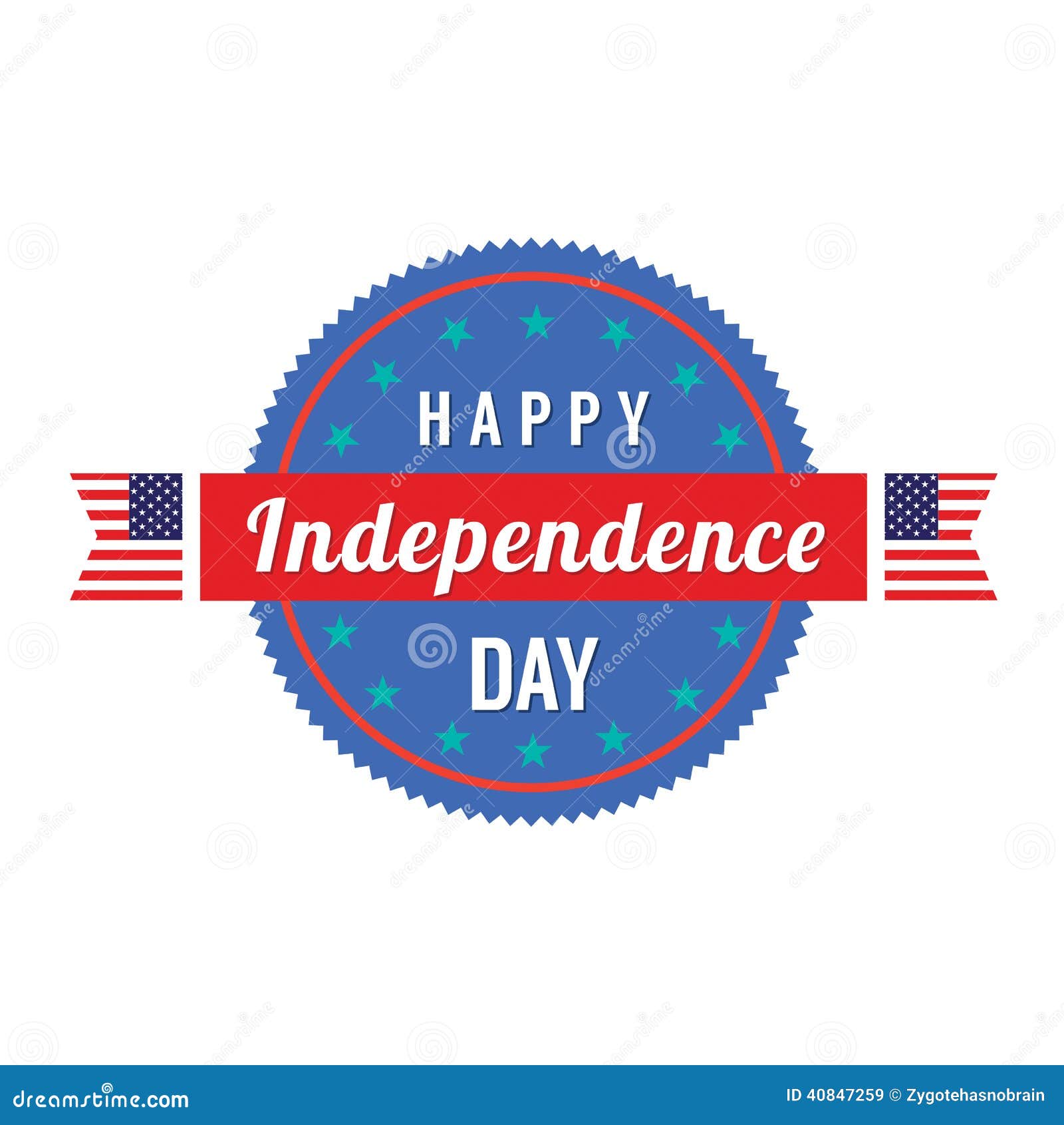 Happy Independence Day stock vector. Illustration of freedom - 40847259