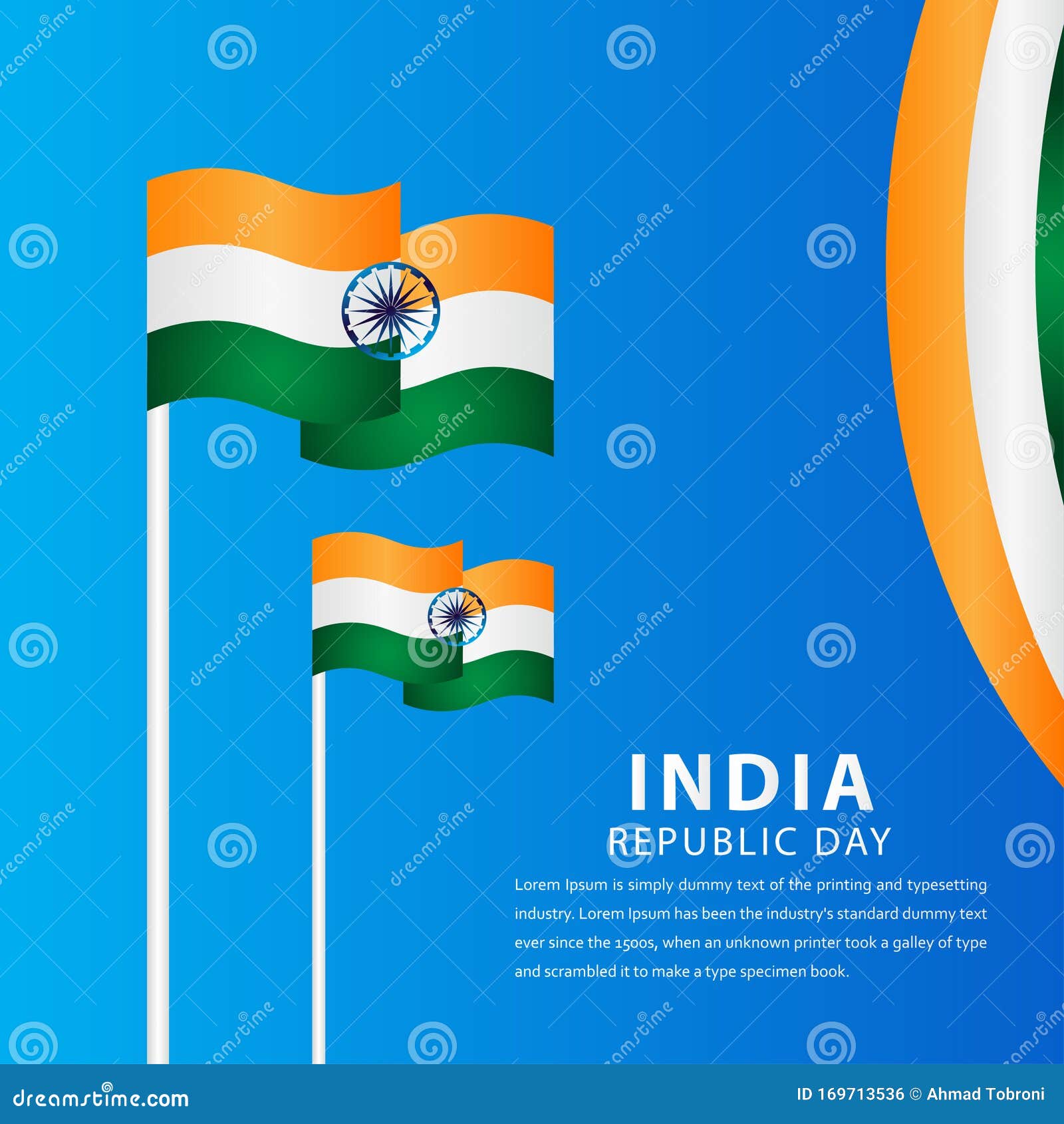 Happy India Independence Day Celebration Vector Template Design ...