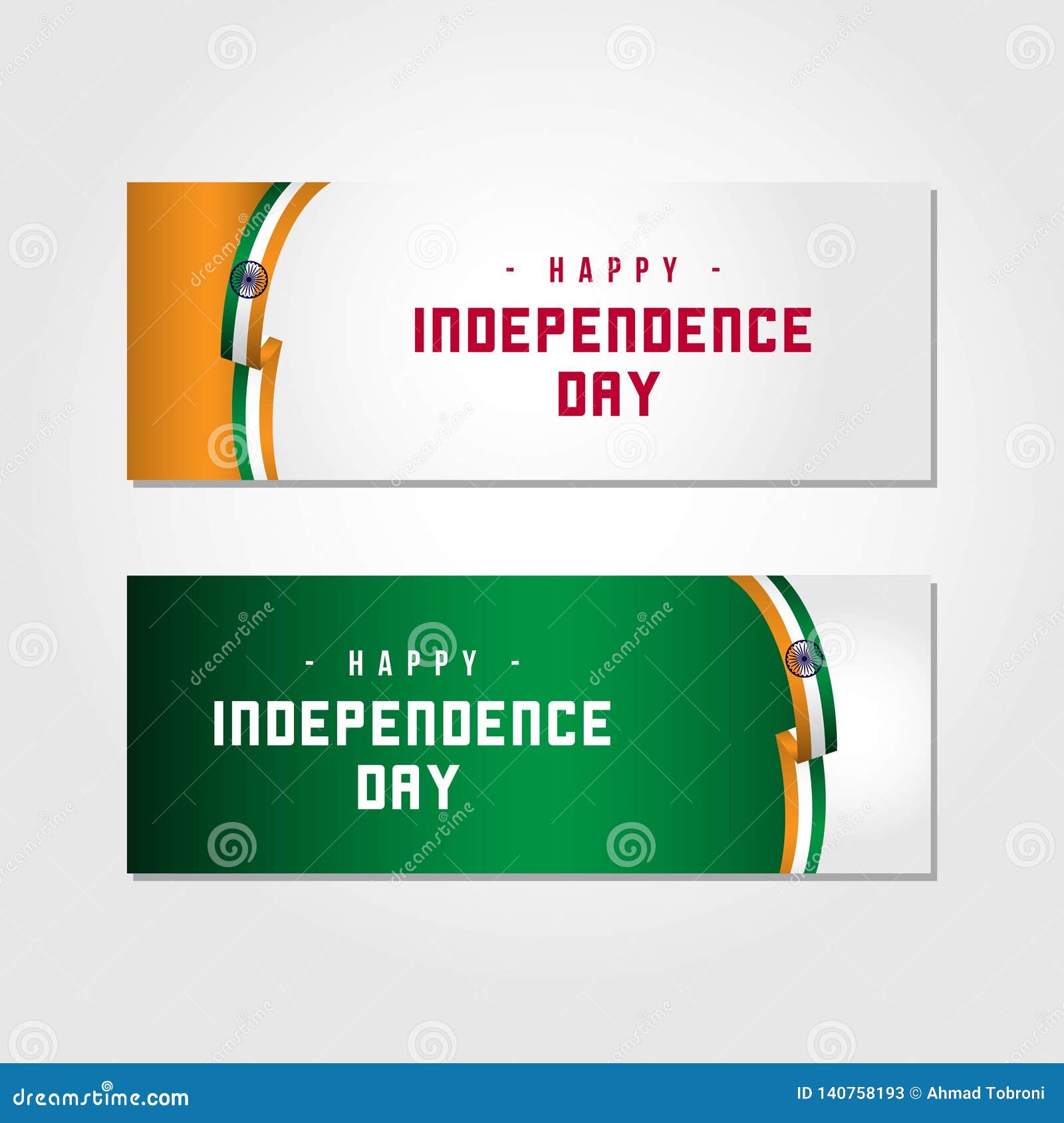 Happy India Independence Day Vector Template Design Illustration Stock ...