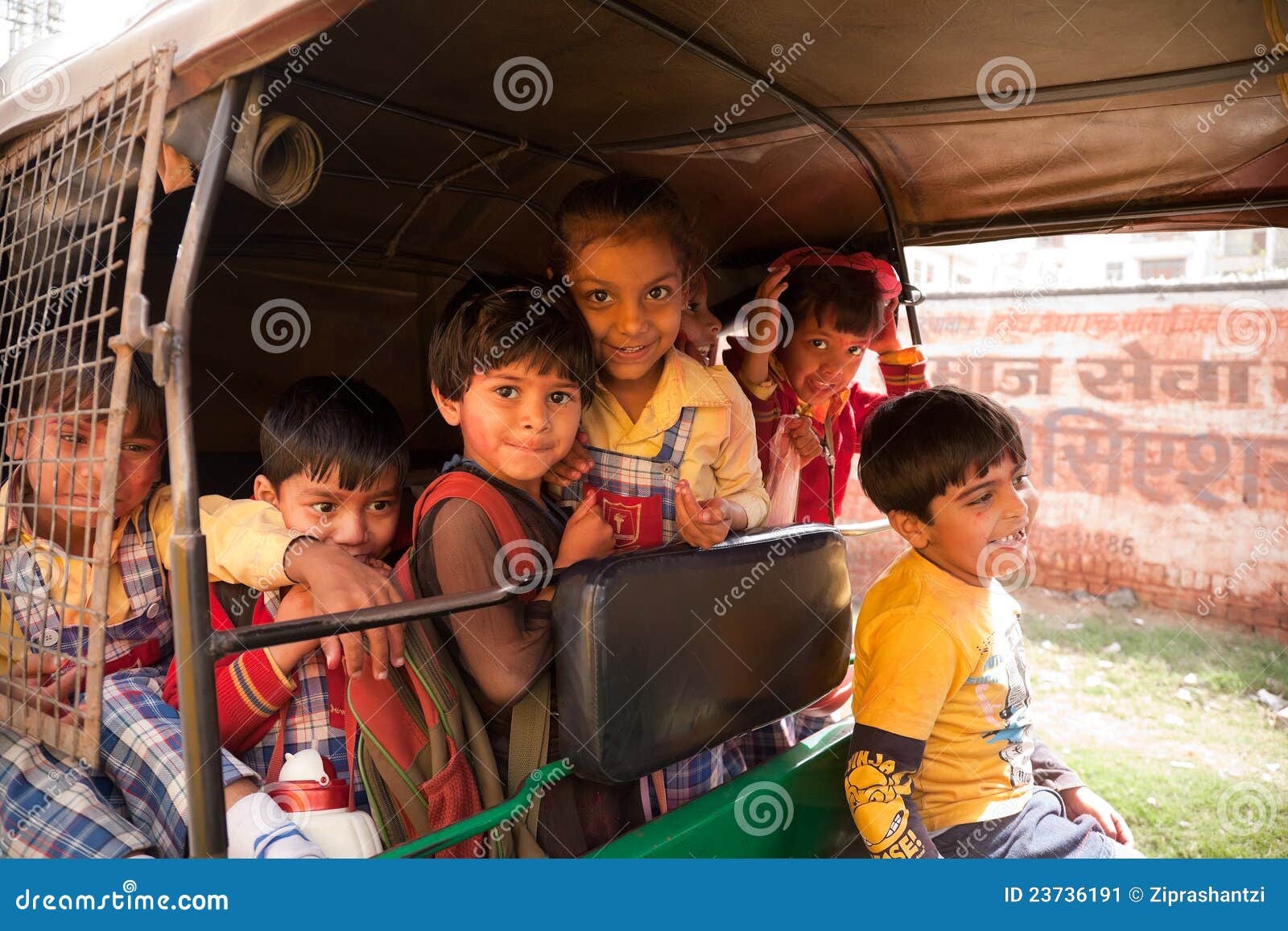 Happy Indian Children Enjoying Holi Editorial Photo - Image of funny ...