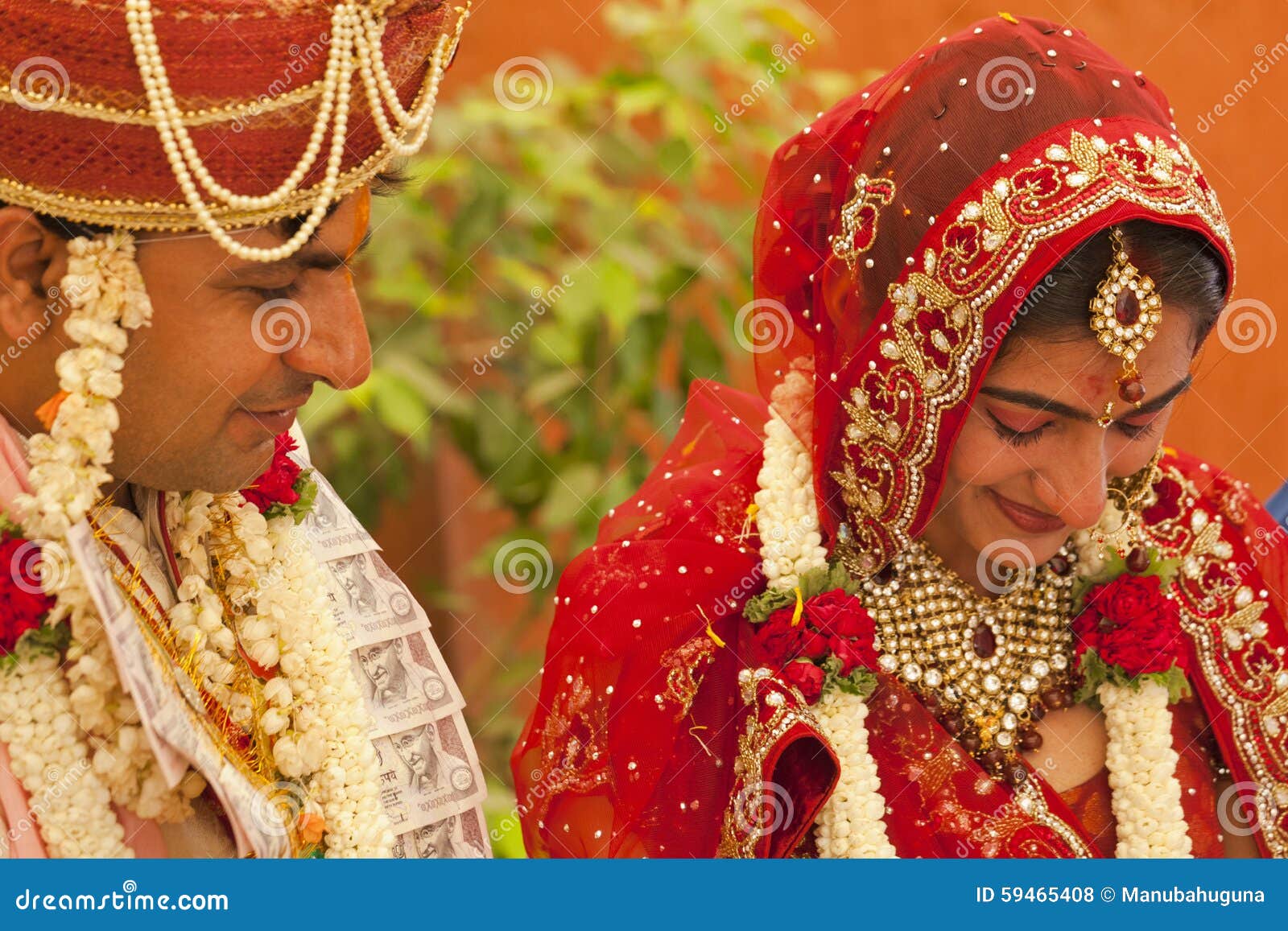 Happy Indian couple stock photo. Image of tradition, couple - 59465408