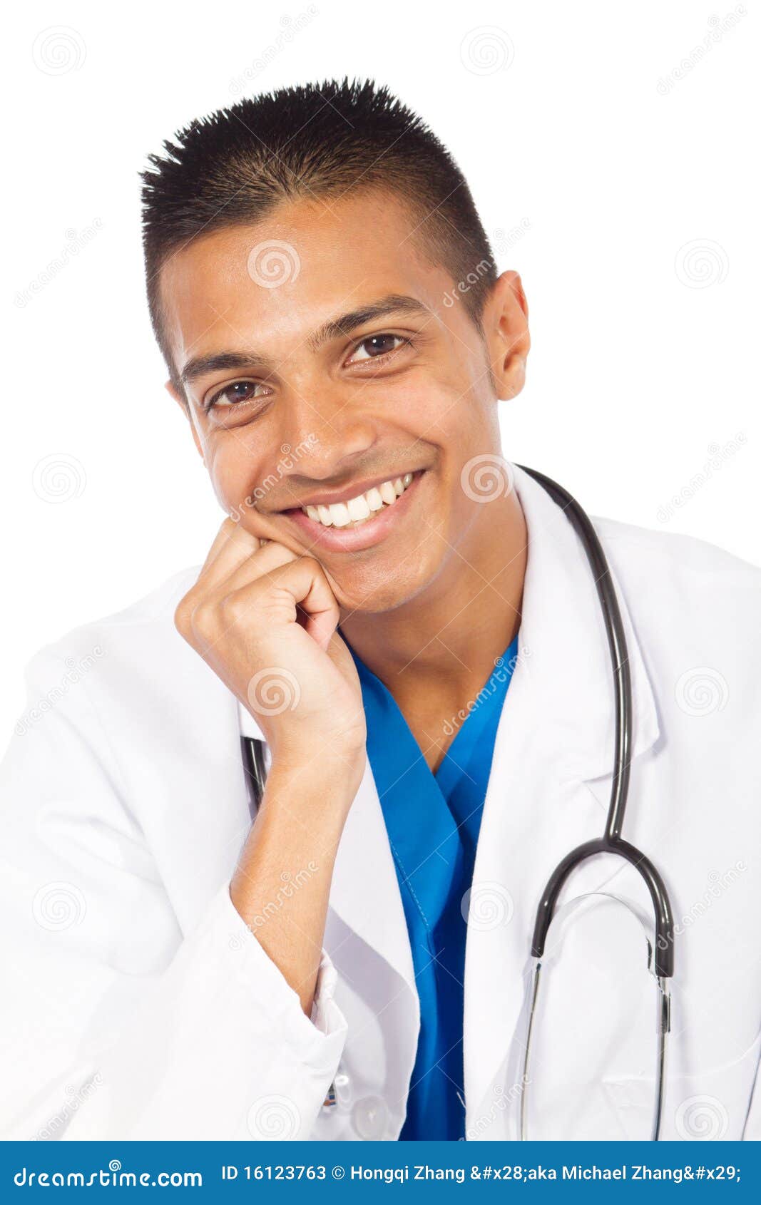 Happy Indian intern stock image. Image of care, copyspace - 16123763