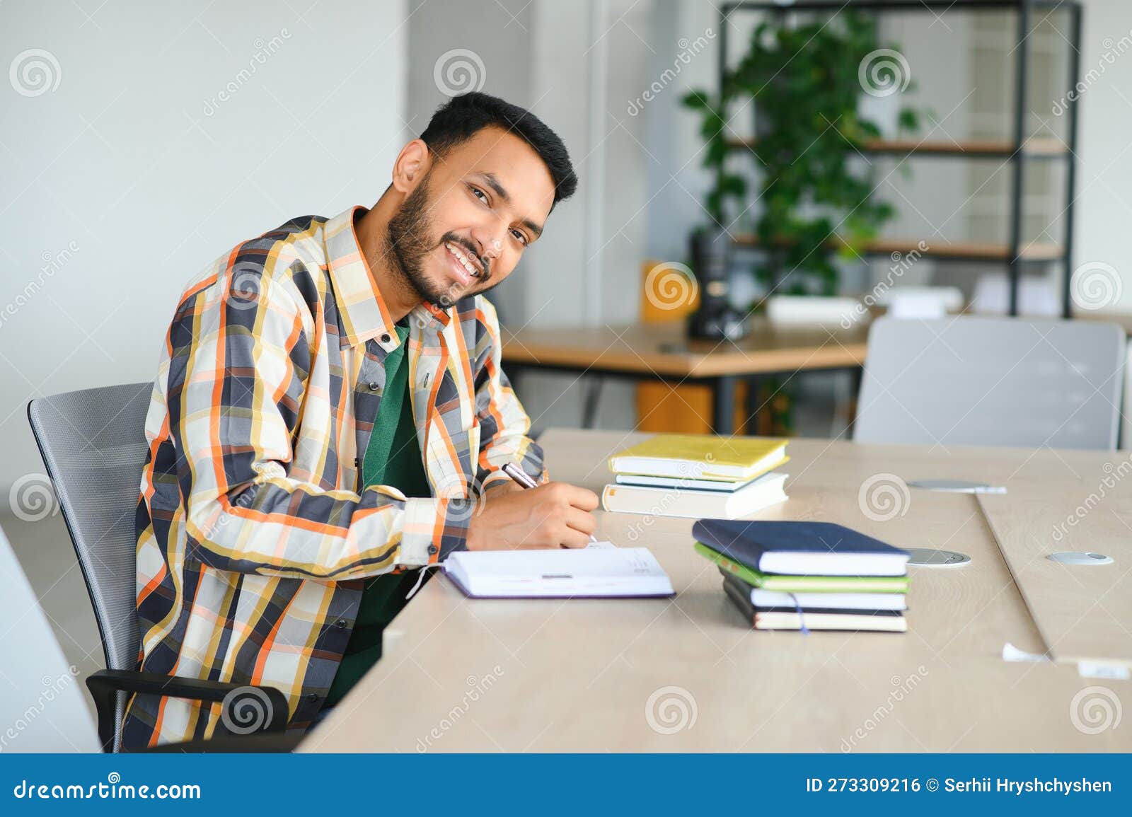 Happy Indian Male Student at the University Stock Photo - Image of ...