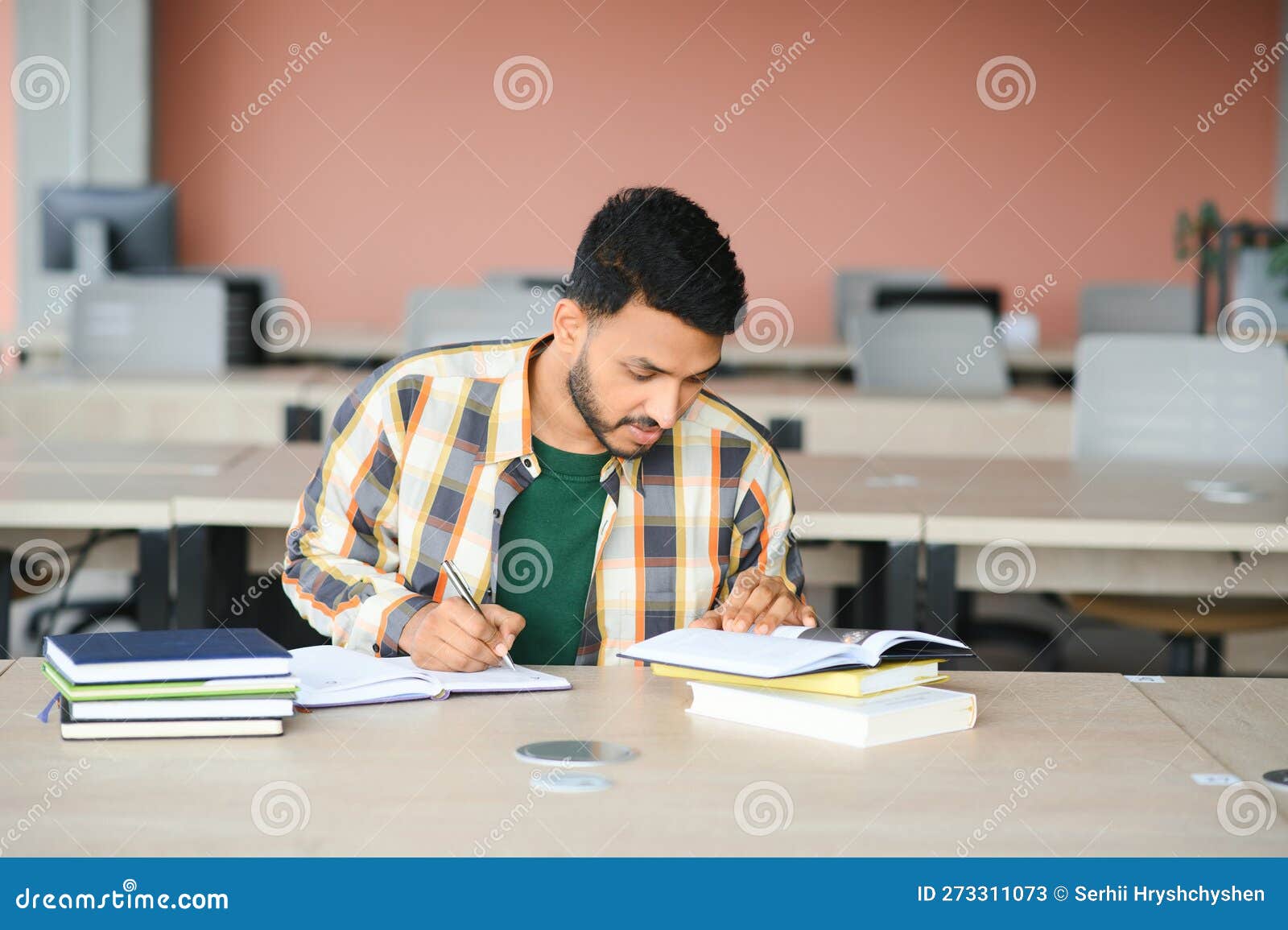 Happy Indian Male Student at the University Stock Image - Image of ...
