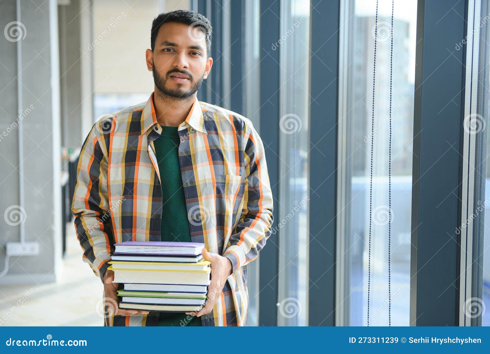 Happy Indian Male Student at the University Stock Image - Image of ...