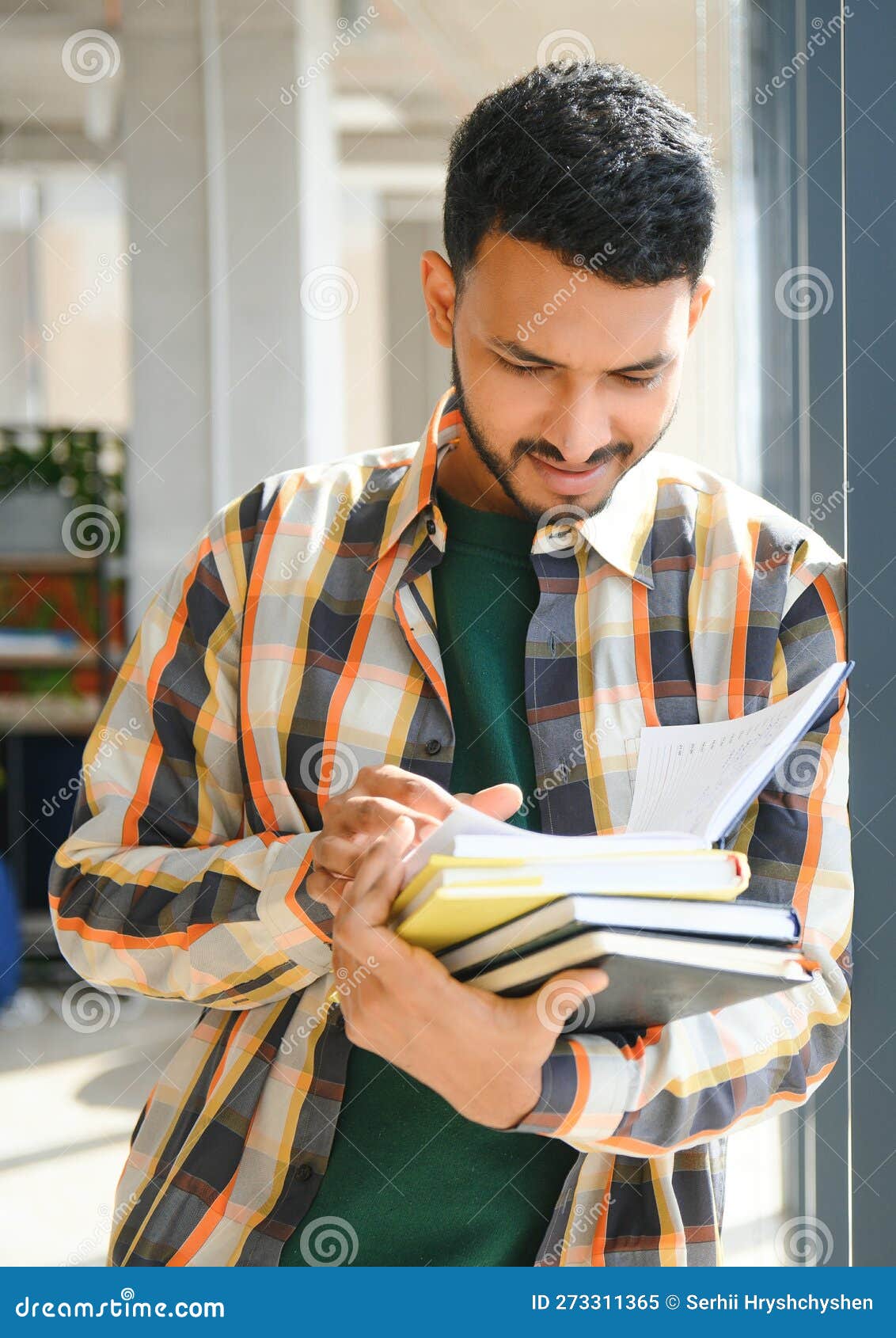 Happy Indian Male Student at the University Stock Image - Image of ...