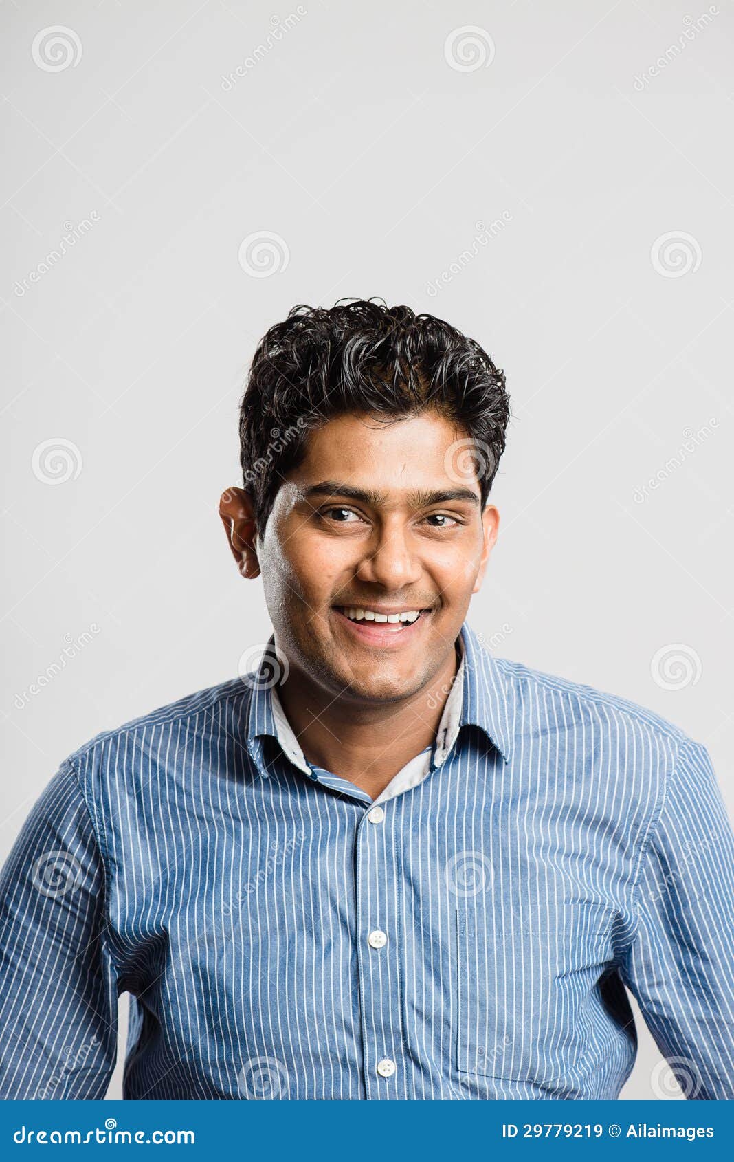 Happy Man Portrait Real People High Definition Grey Background Stock ...
