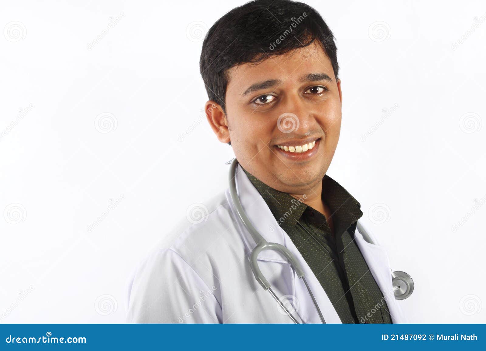 Happy Indian Young Doctor stock photo. Image of happy - 21487092
