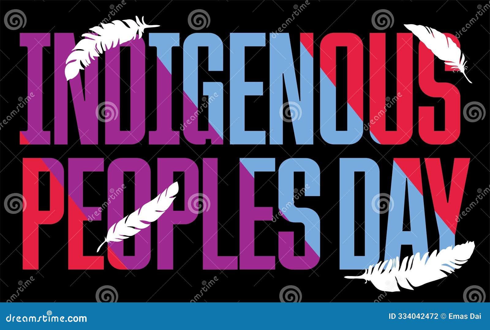 Happy Indigenous People S Day To All Indigenous People Stock ...