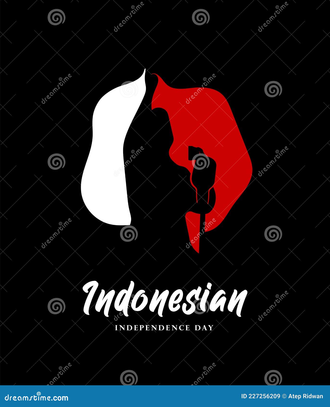 Indonesian Independence Day With Flag Raisers Aka Paskibraka In