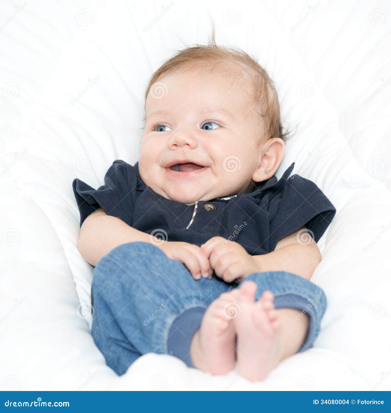 Happy infant stock photo. Image of childhood, adorable - 34080004