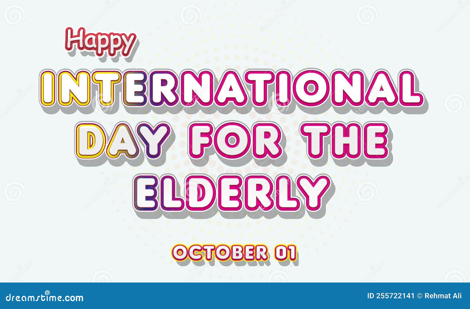 Happy International Day for the Elderly, October 01. Calendar of ... Happy International Day for the Elderly, October 01. Calendar of ...