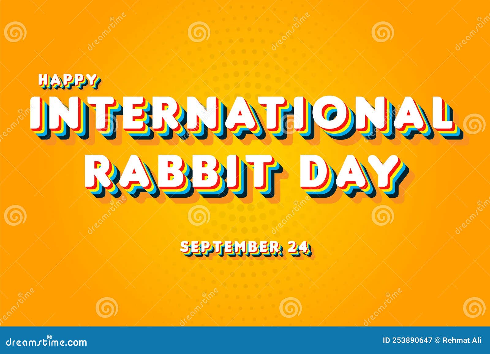 Happy International Rabbit Day, September 24. Calendar of September ...