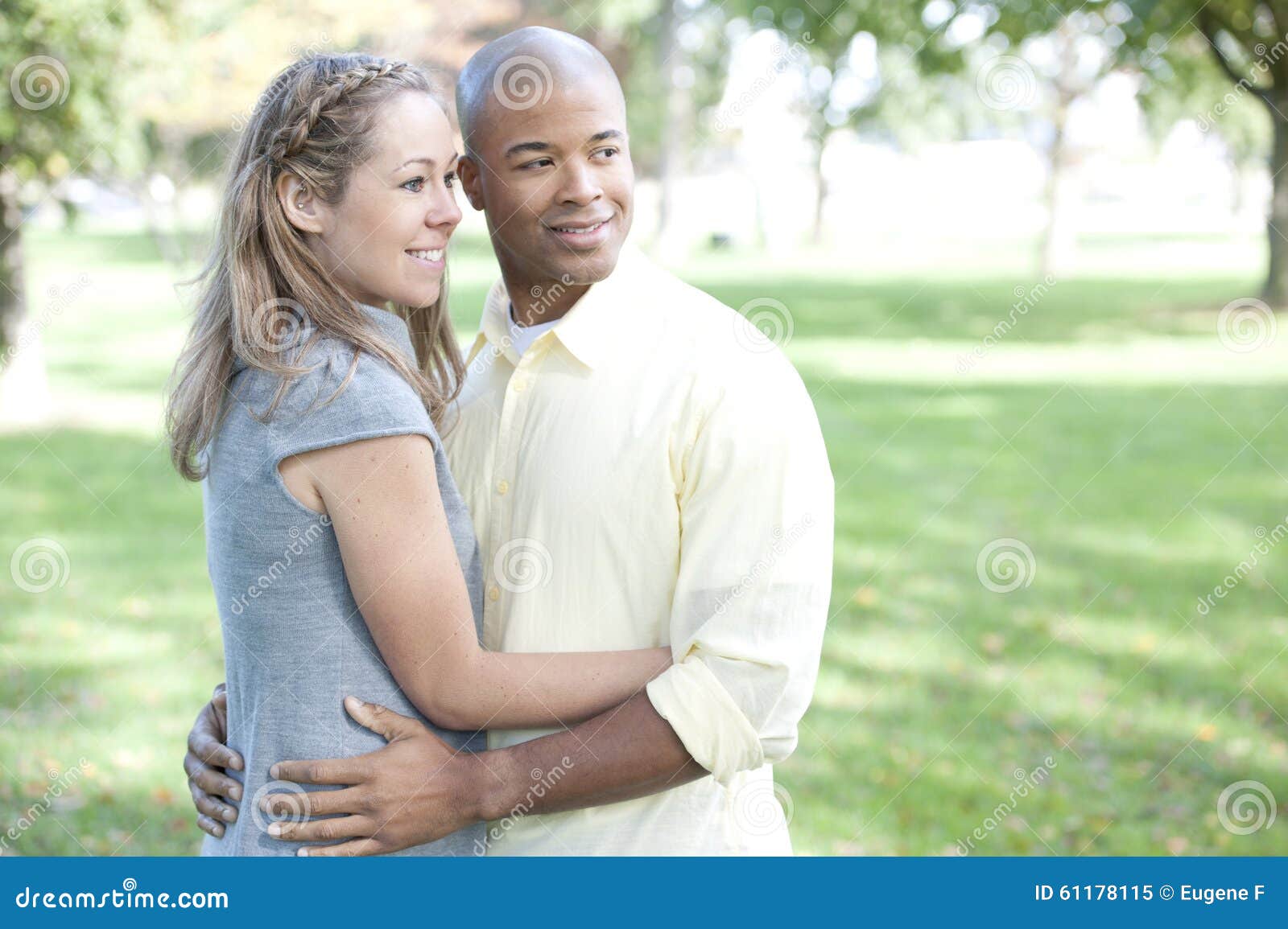 Happy Interracial Couple stock image. Image of multicultural - 61178115