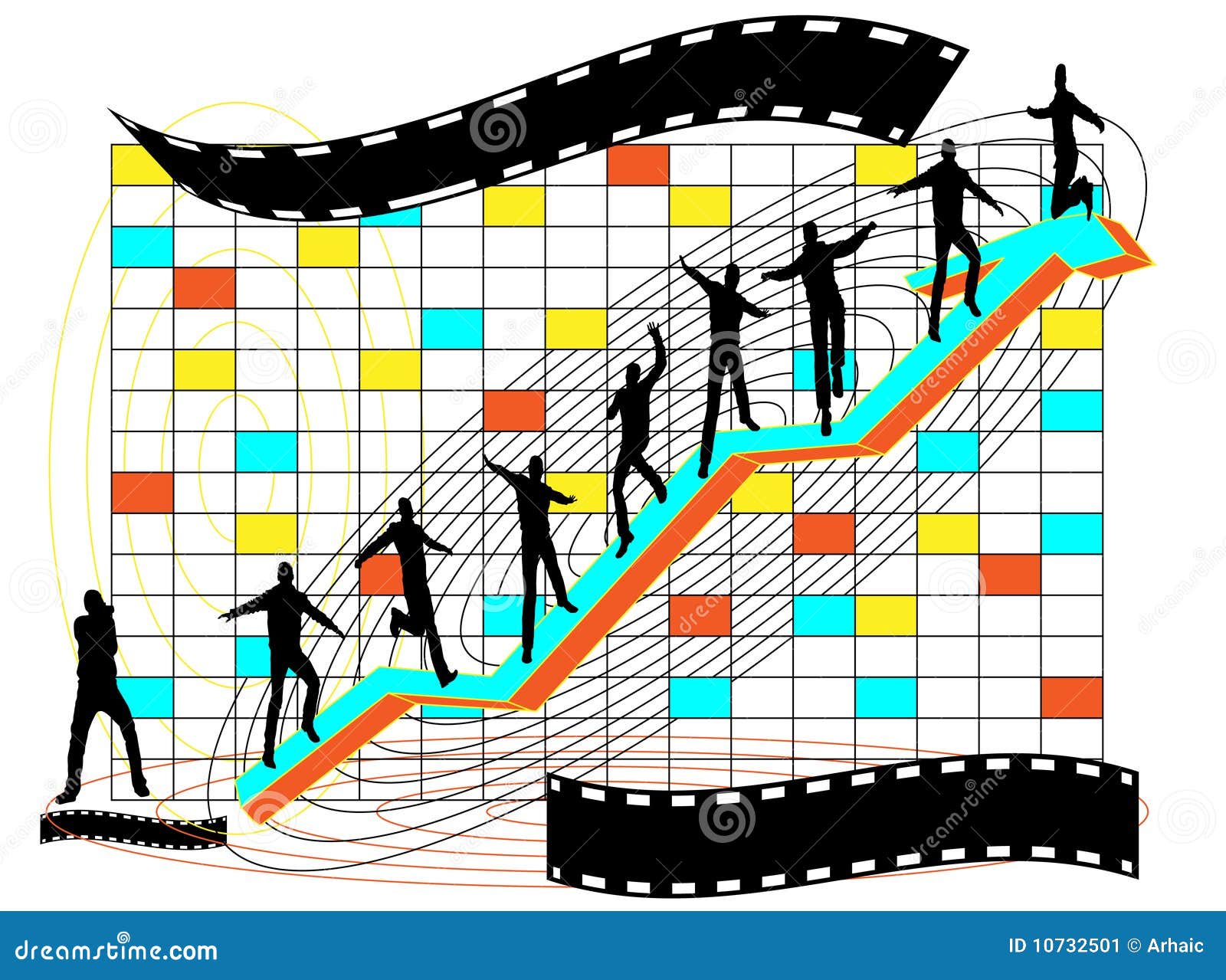 Happy Investment, Business Success Stock Vector - Illustration of bank ...