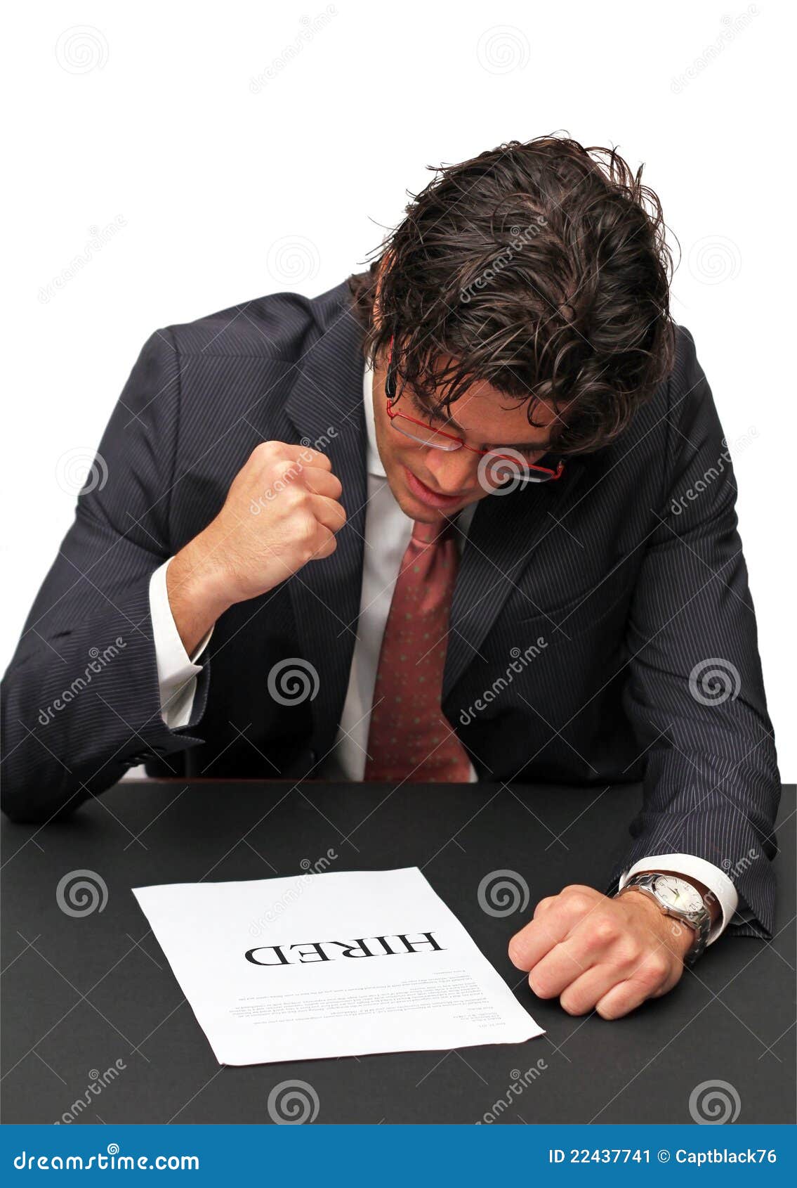 Happy for the job stock image. Image of happy, office - 22437741