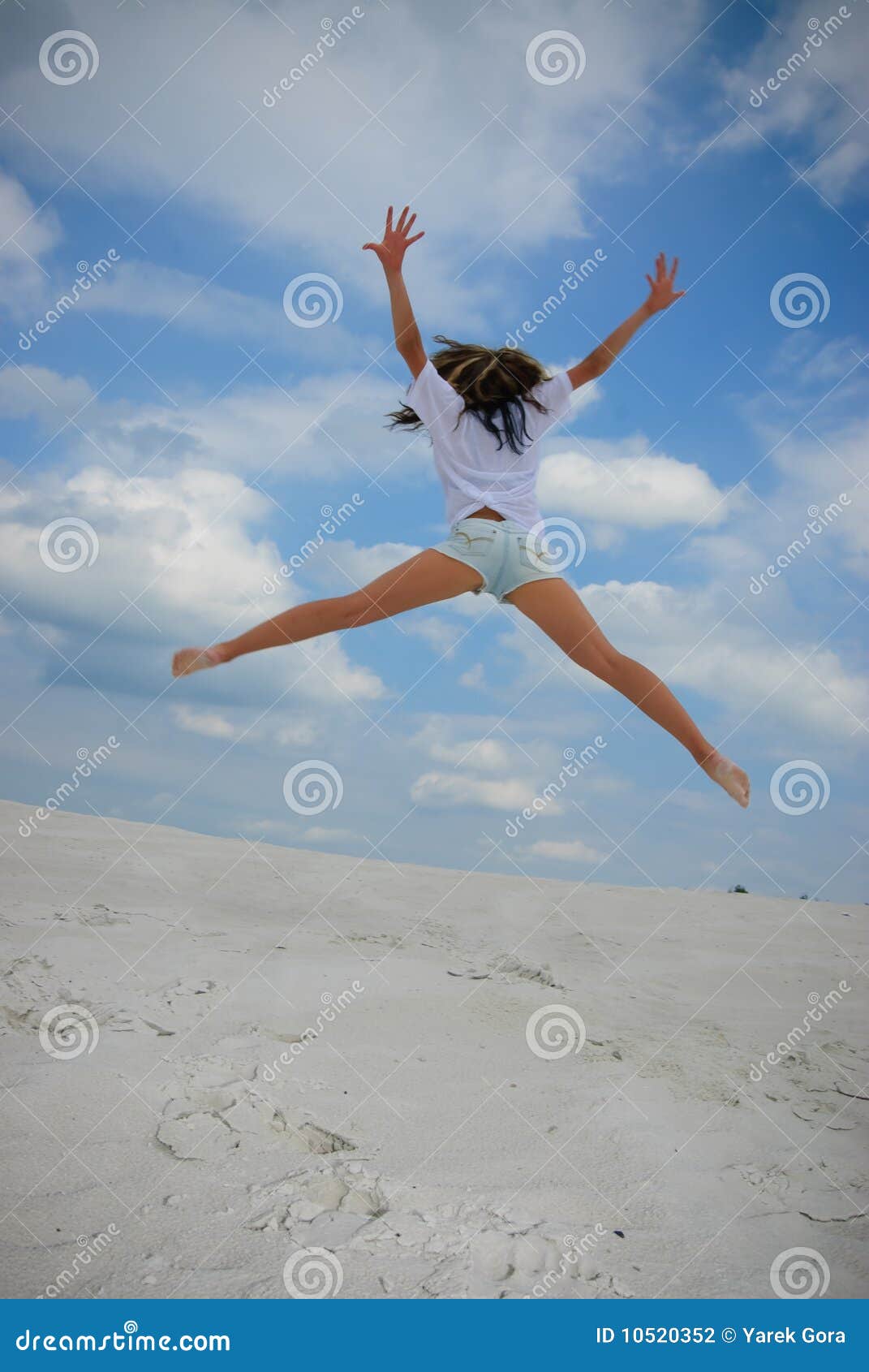 Happy jump stock photo. Image of summer, back, energy - 10520352