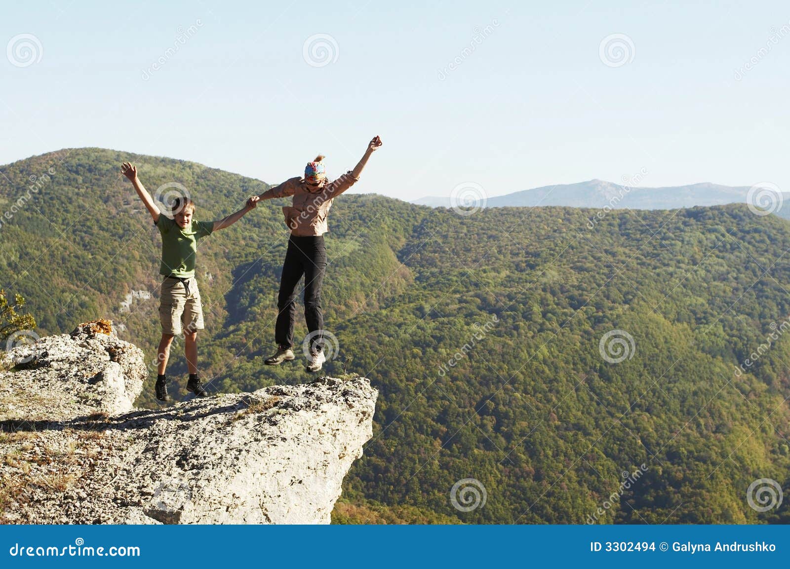 Happy jump stock photo. Image of beautiful, childhood - 3302494