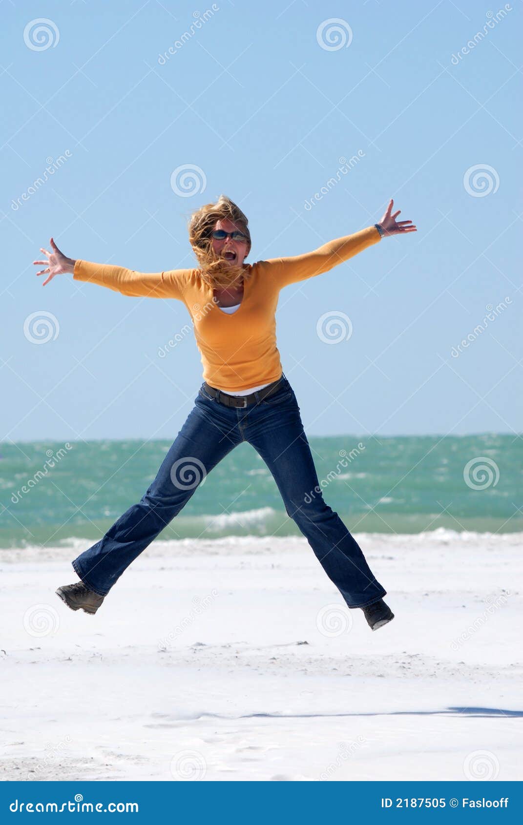 Happy jumping stock image. Image of girl, hight, mental - 2187505