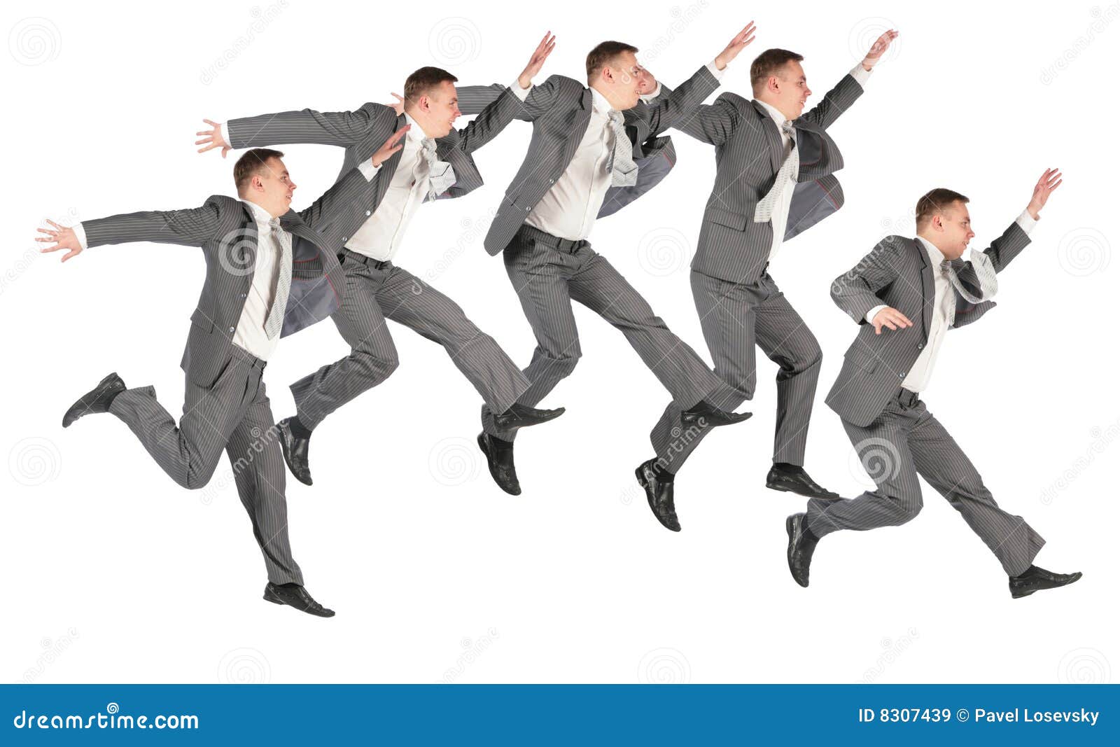 Happy Jumping Business Team Collage Stock Image - Image of excited ...