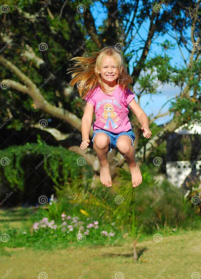 Happy jumping child stock photo. Image of face, children - 22126206