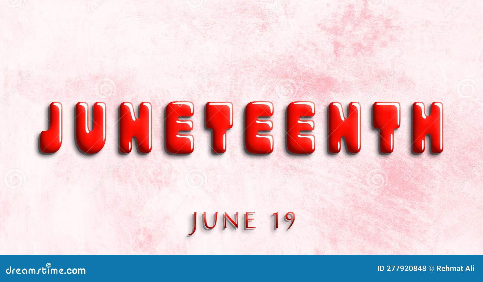 Happy Juneteenth, June 19. Calendar of May Water Text Effect, Design ...