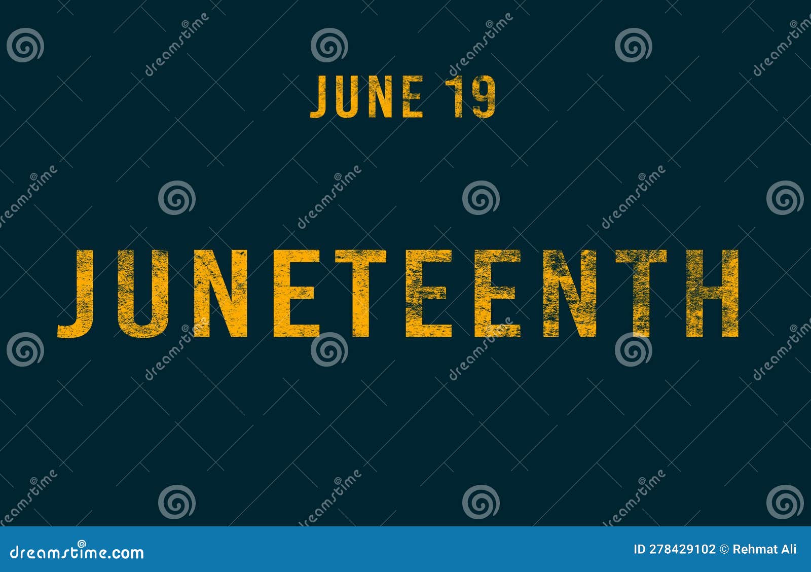 Happy Juneteenth, June 19. Calendar of June Text Effect, Design Stock ...