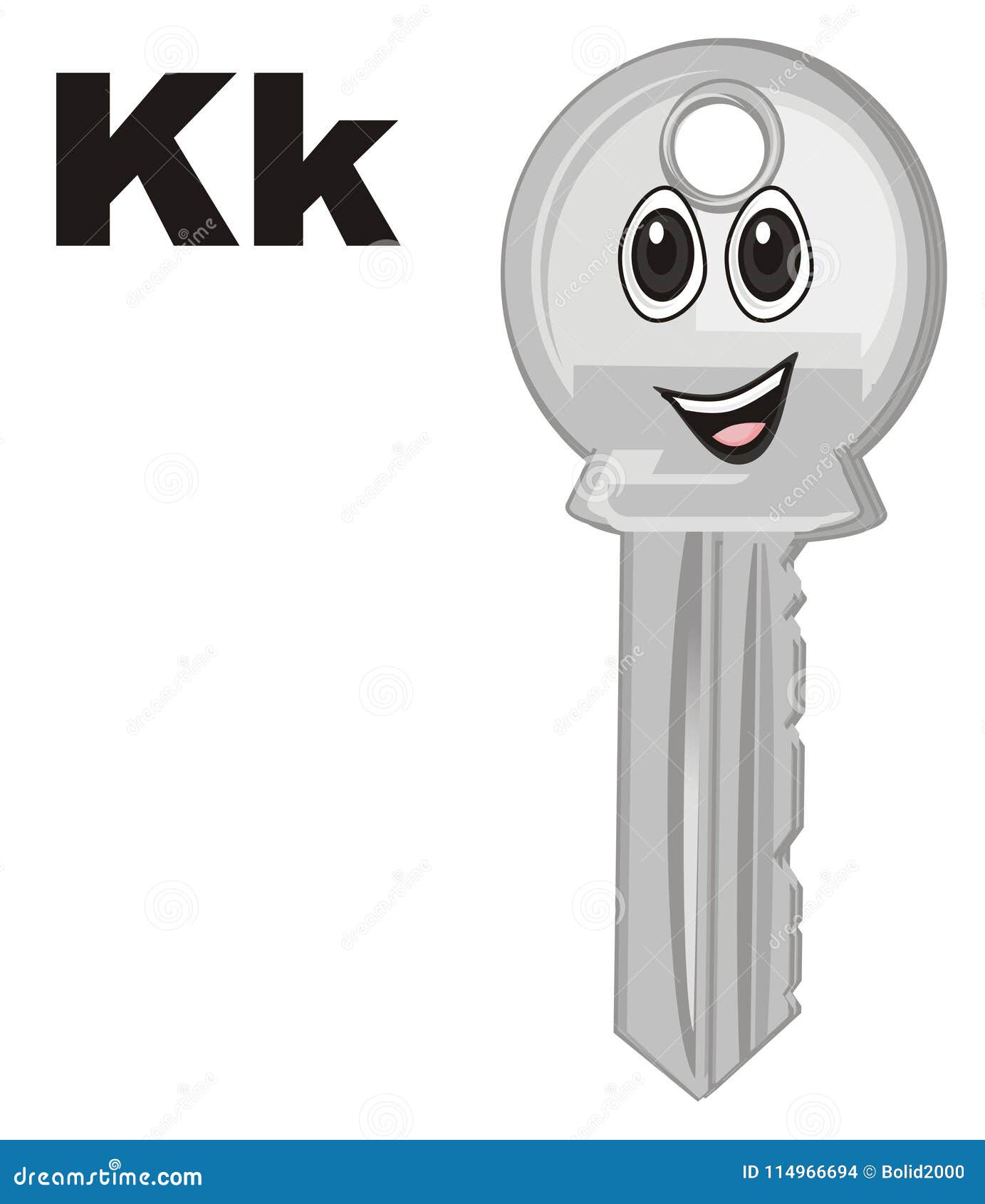 Happy key and letters stock illustration. Illustration of black - 114966694