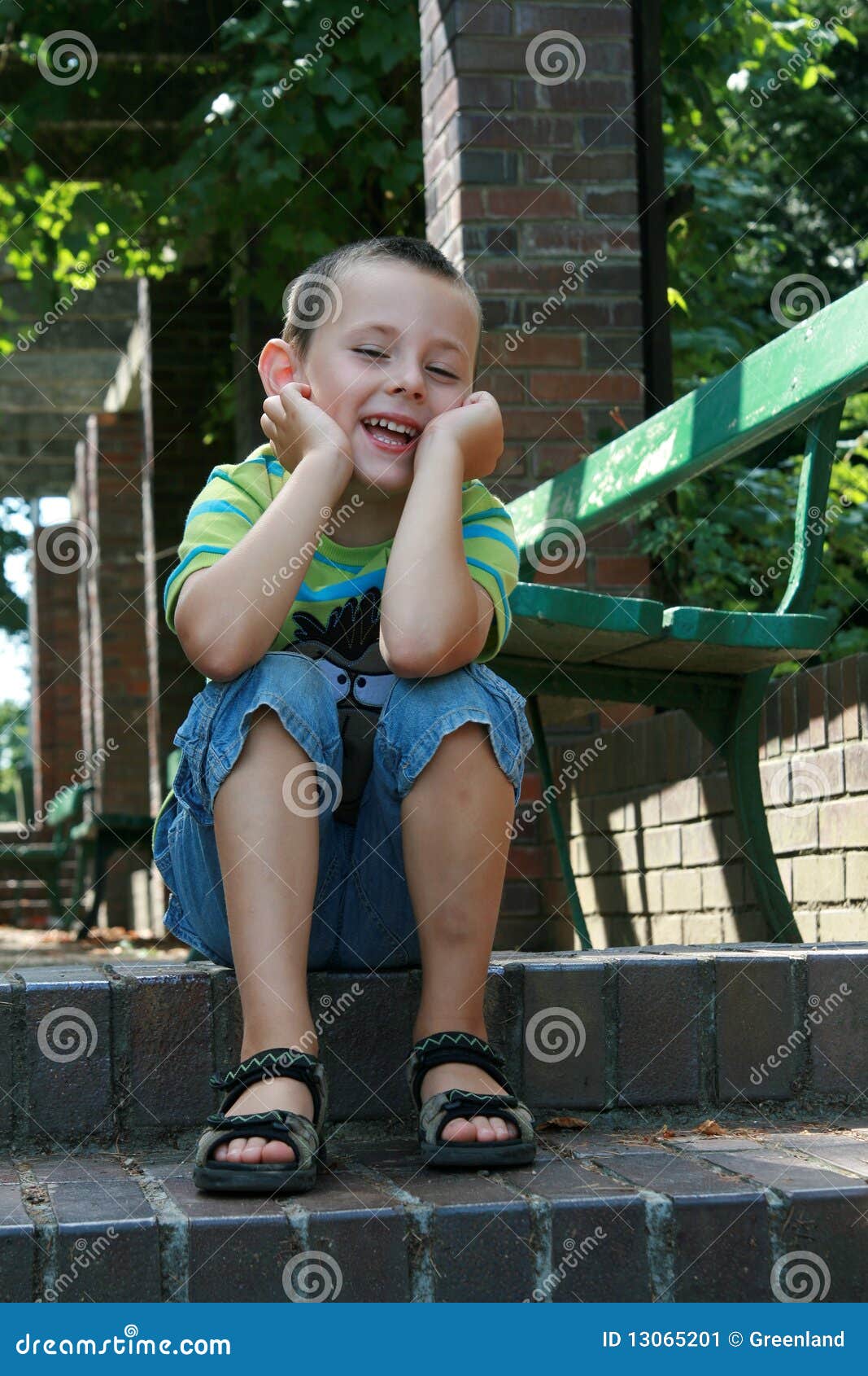Happy kid stock image. Image of laughing, happy, outdoor - 13065201