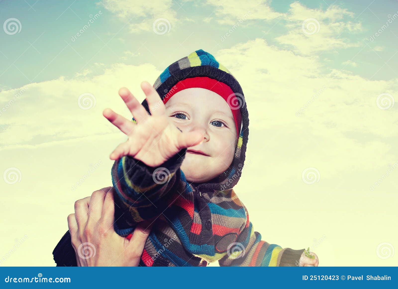 Happy Kid stock image. Image of happy, people, care, blue - 25120423