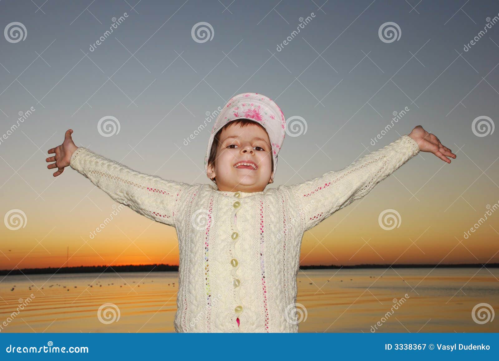 Happy kid stock image. Image of calm, child, relax, body - 3338367