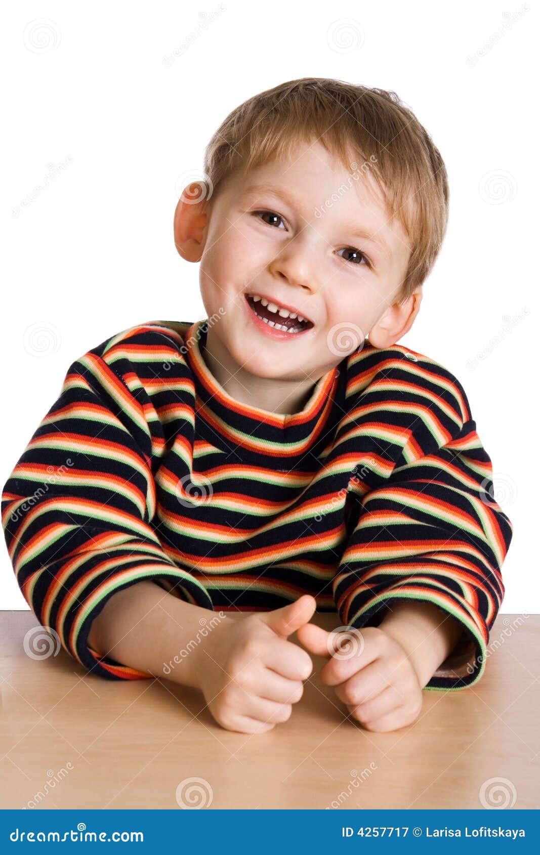 Happy kid stock image. Image of table, innocence, enjoyment - 4257717