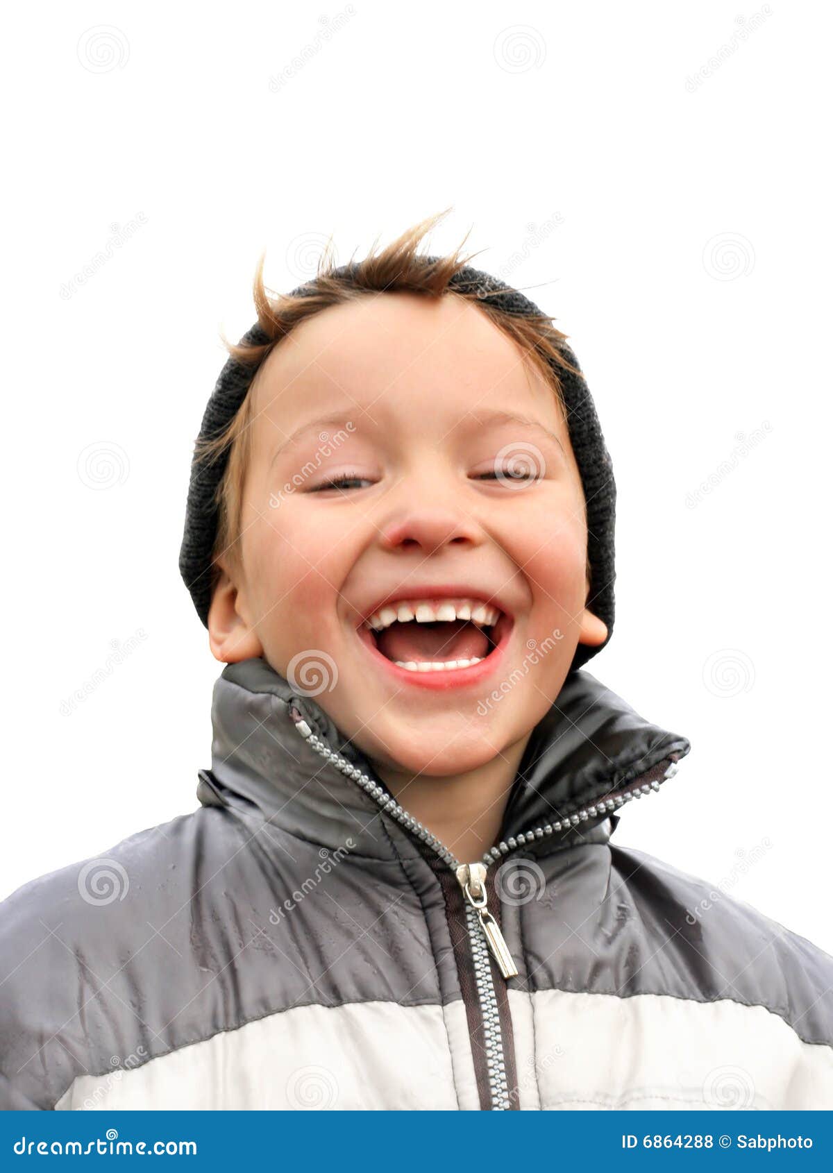 Happy kid stock photo. Image of isolated, child, smiling - 6864288
