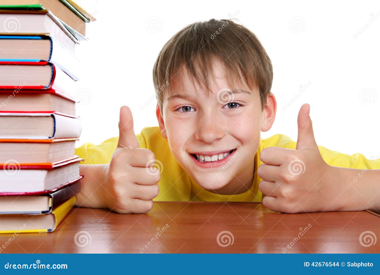 Happy Kid with a Books stock photo. Image of cute, rejoice - 42676544