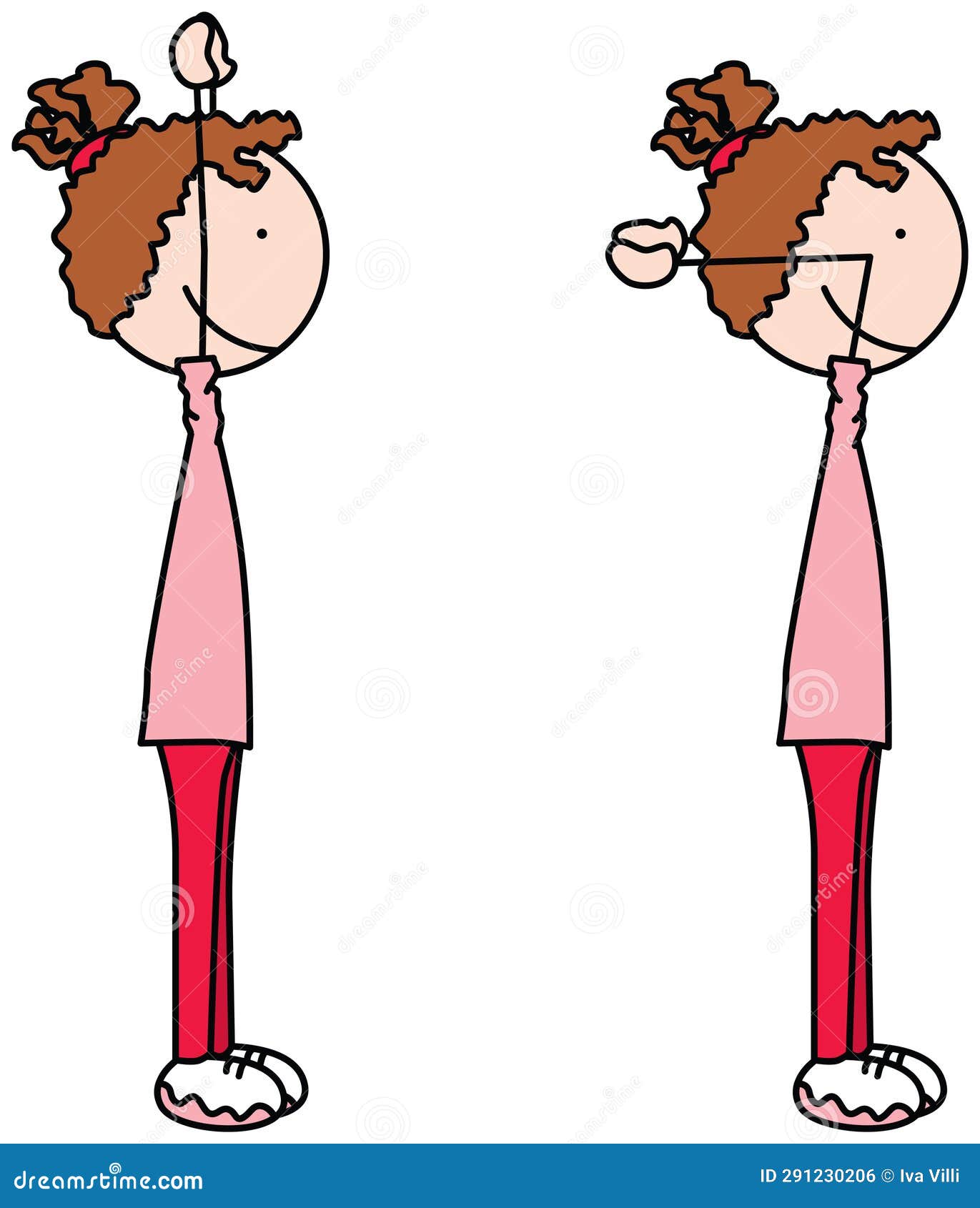 Exercising. Extension Arms With Dumbbells Lying Royalty-Free Stock ...