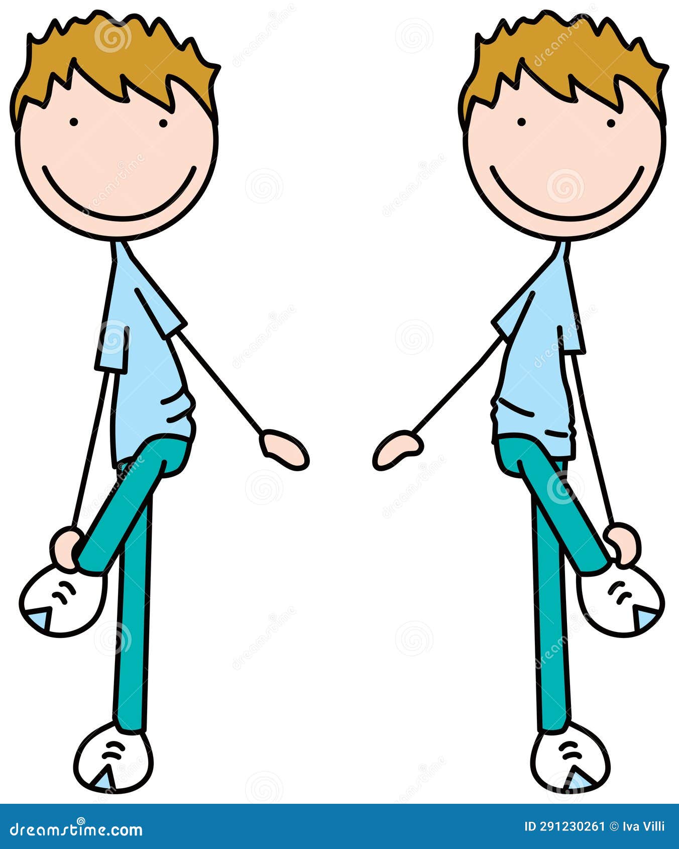 Exercising. Foot Moves Back To The Lower Block Royalty-Free Stock ...