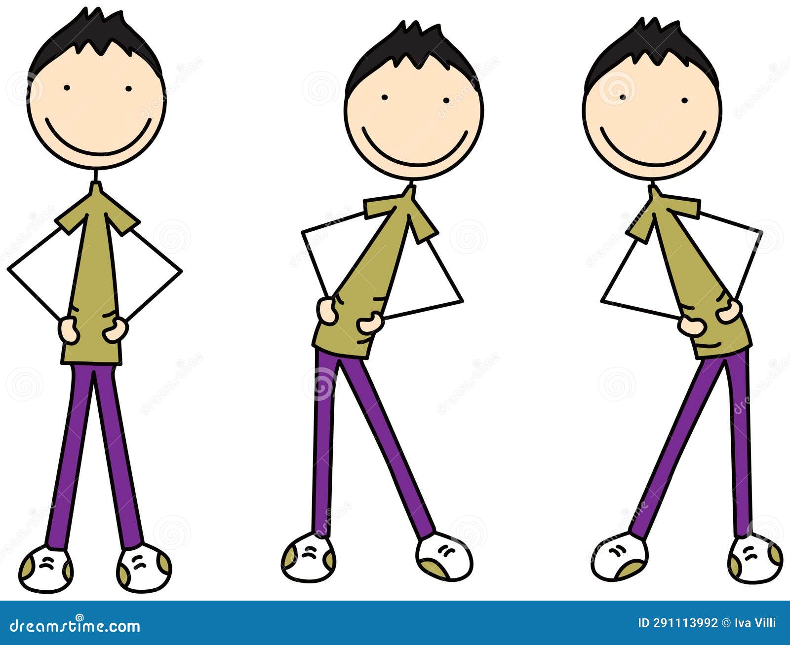 Happy kid exercises stock vector. Illustration of workout - 291113992