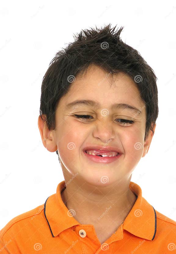 Happy Kid with Missing Front Teeth Stock Photo - Image of smile, young ...